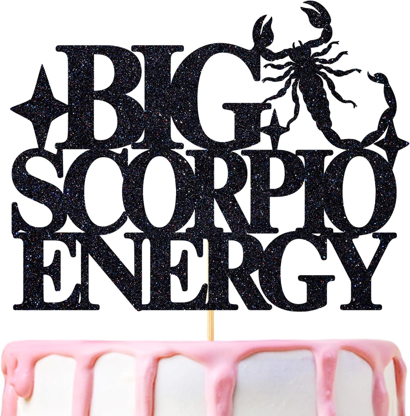 Amazon.com: Big Scorpio Energy Cake Topper, Happy Birthday Scorpio in ...