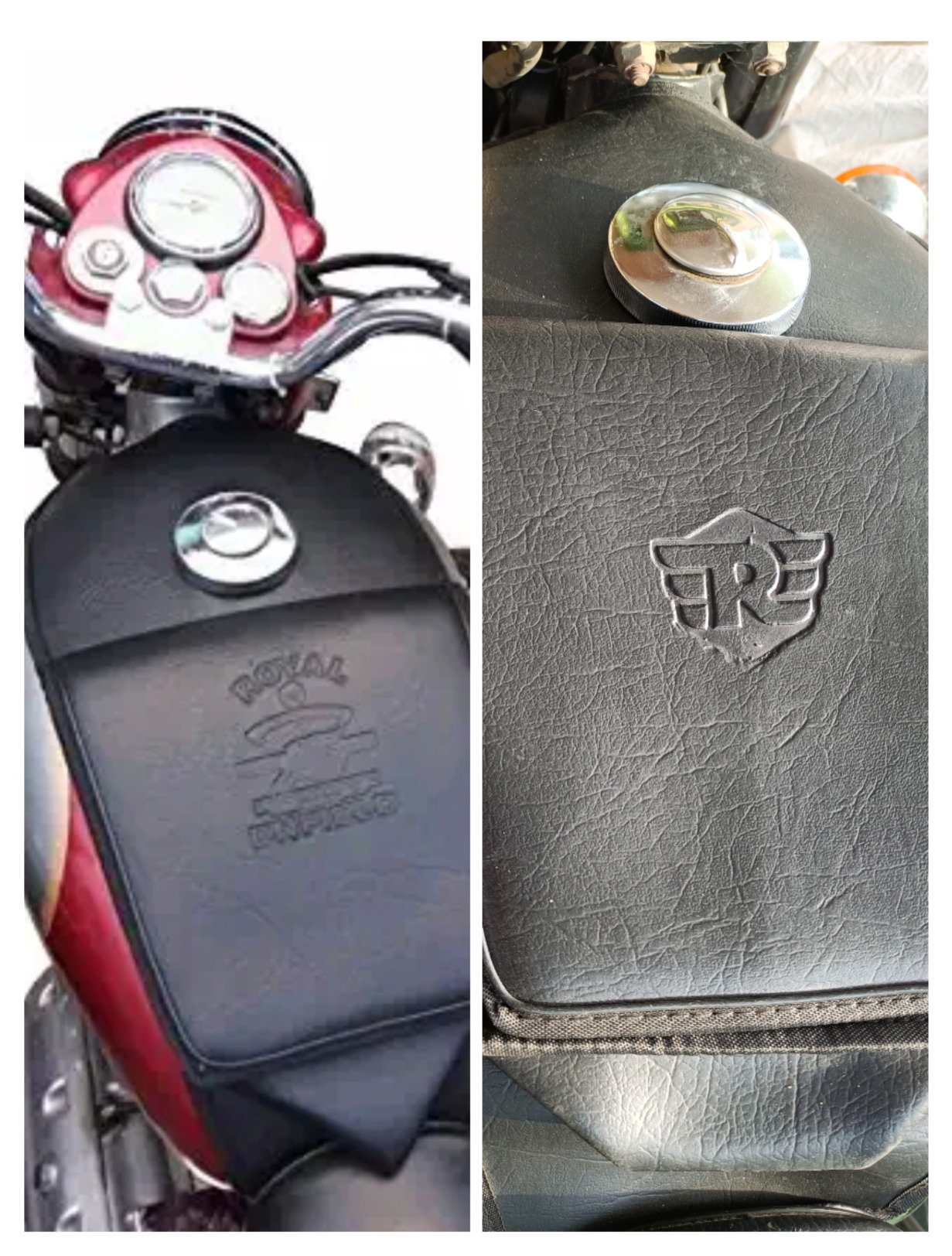 SaharaSeats Rexine Royal Enfield Bullet Electra and Standard Foam Half ...