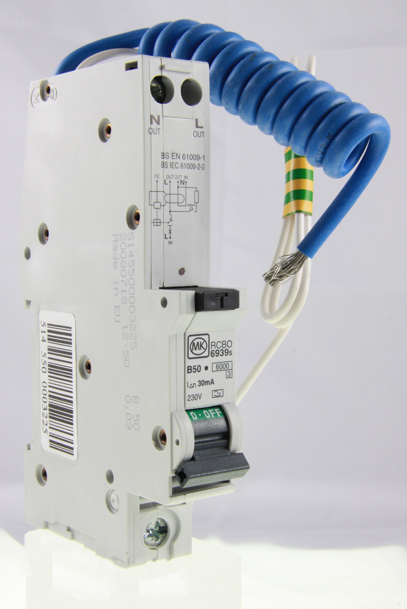 SCHNEIDER ELECTRIC 32 AMP TYPE C 10 kA 30 mA RCBO RCD MCB 230V A9D11832 ...