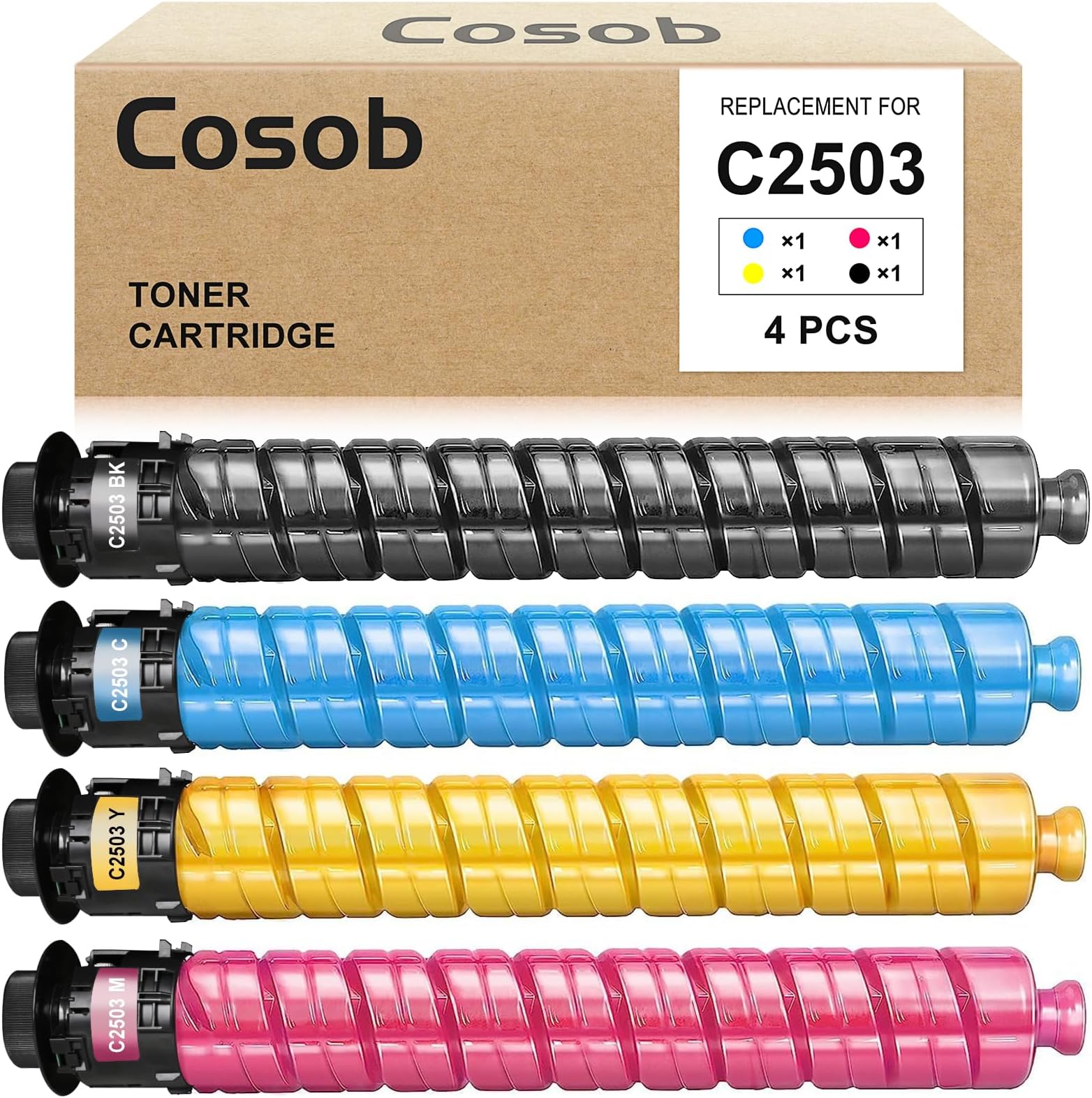 Amazon.com: COSOB C2503 Toner Cartridge Remanufactured Replacement for ...