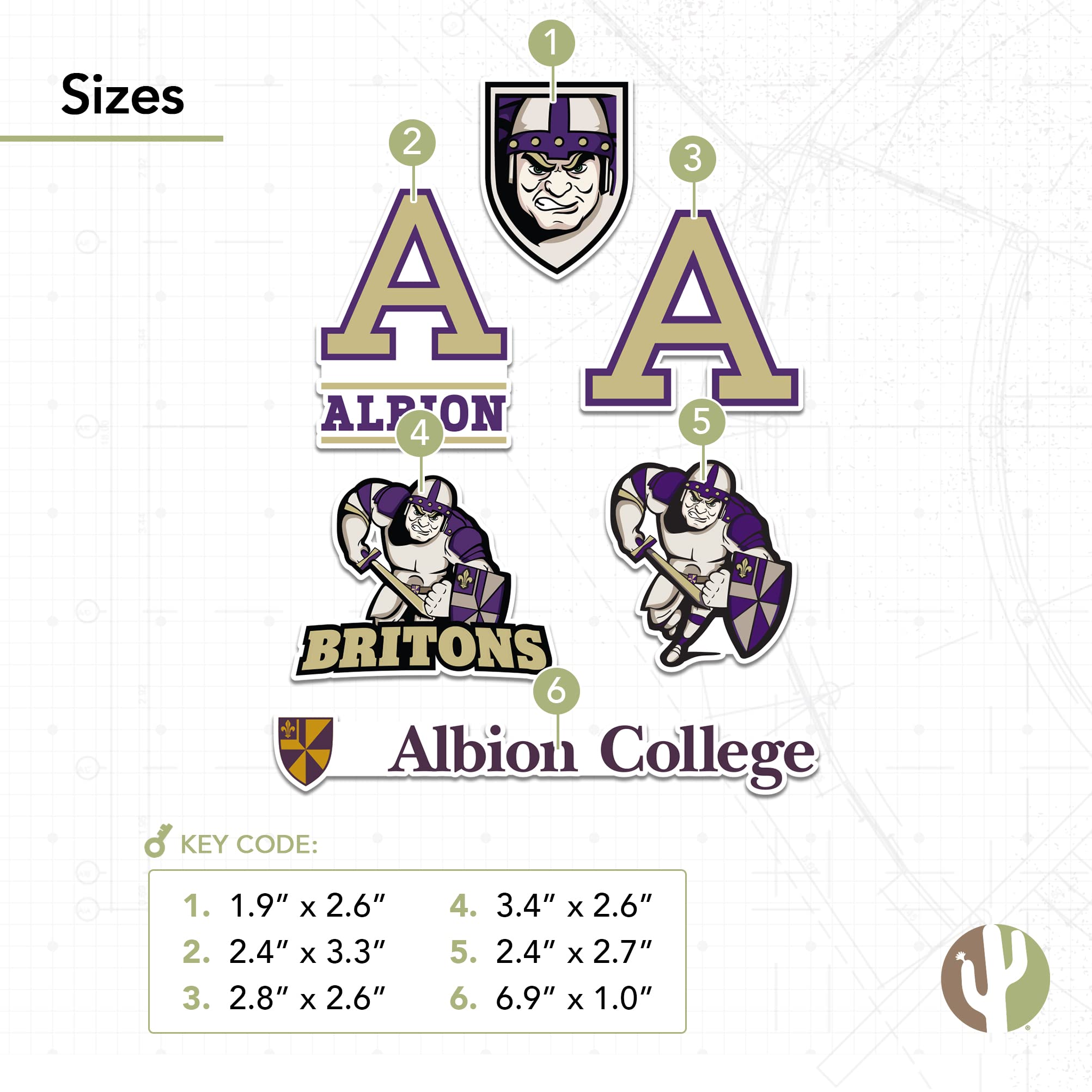 Albion College Sports Logos