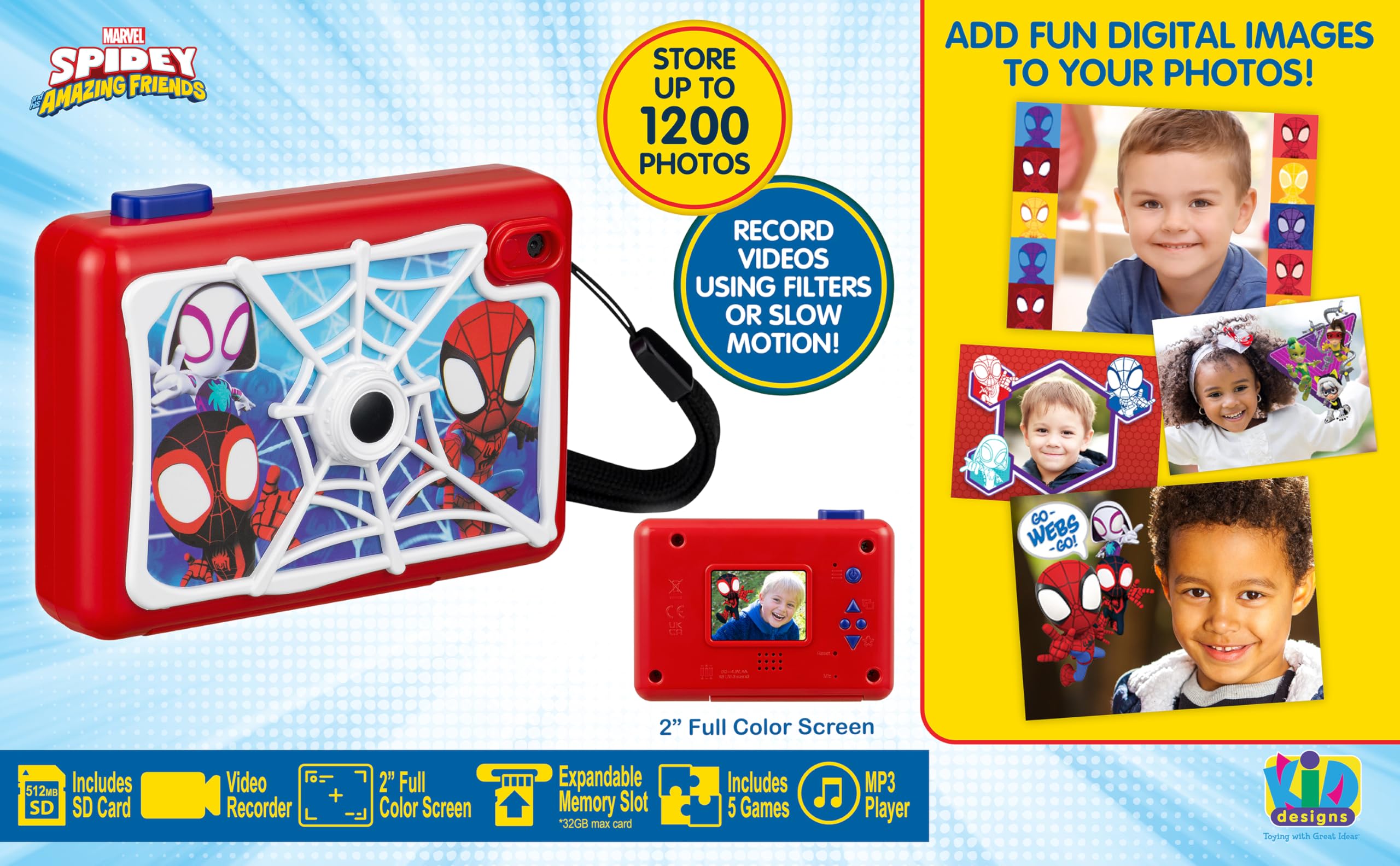 Snapklik.com : Ekids Spidey And His Amazing Friends Kids Camera
