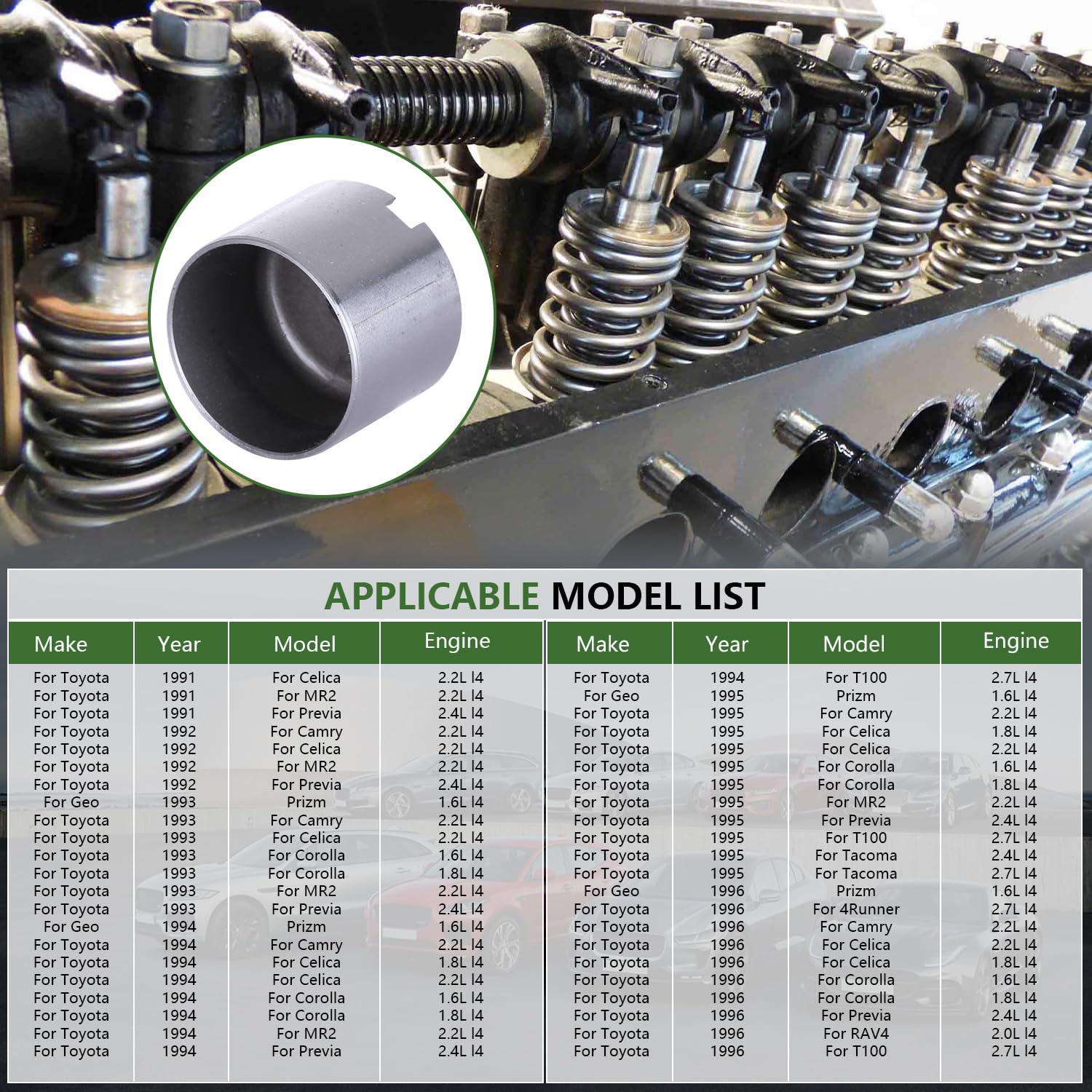 Geo Prizm Engine Parts 16-Piece Engine Valve Lifters For Toyota Camry ...