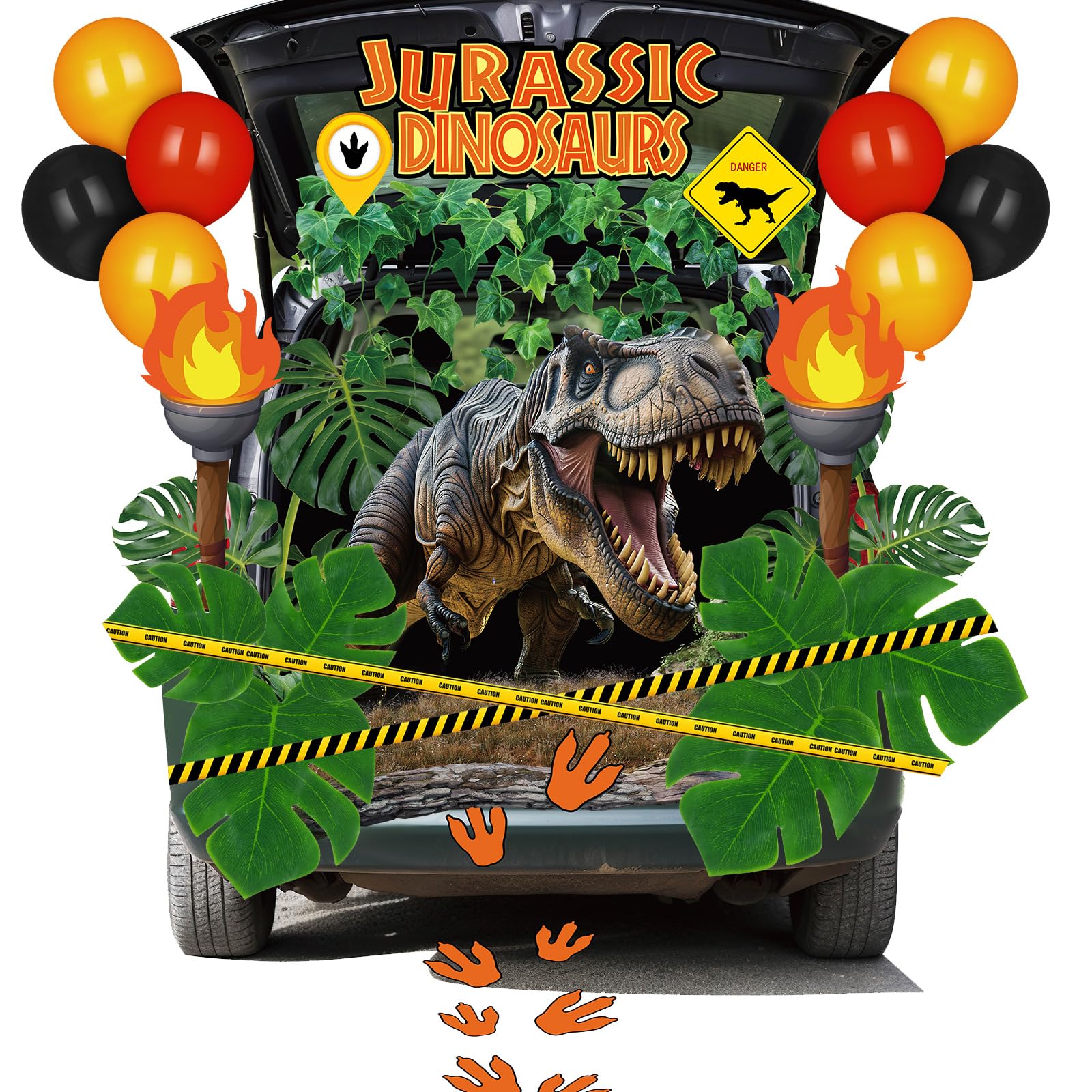 Amazon.com : Cinnvoice 33 Pcs Halloween Trunk or Treat Car Decorations ...