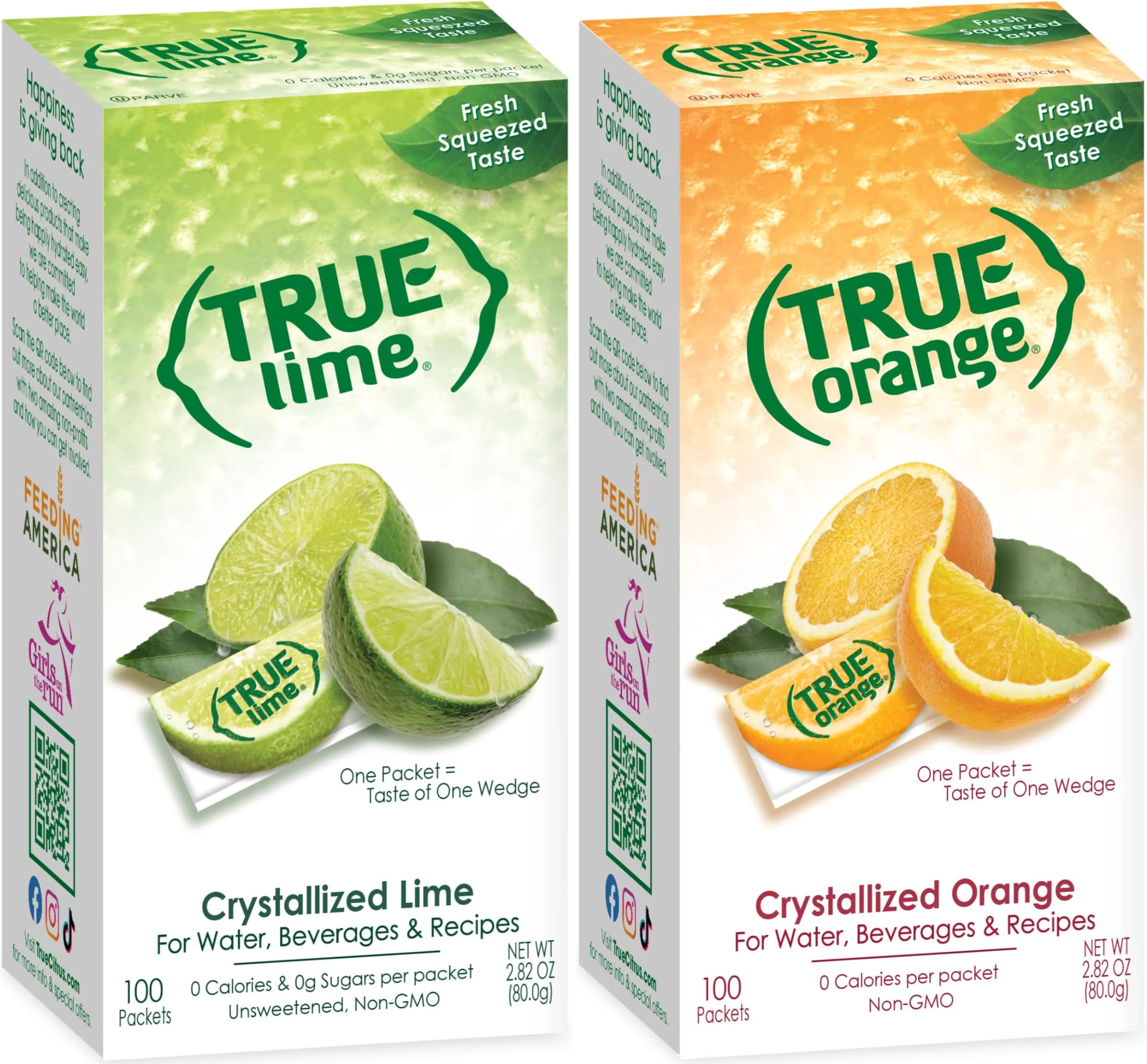 Amazon.com : True Lime and True Orange Bulk Dispenser Packets 100ct ...