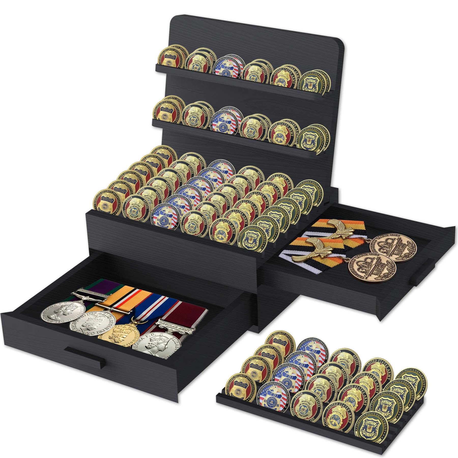 Amazon.com: MD MADOATS Challenge Coin Display Holder Stand Holds 100 ...