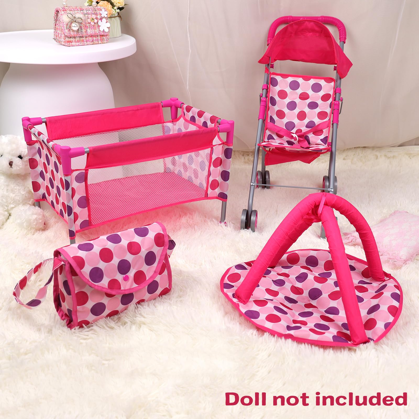 BABESIDE 5 Pcs Reborn Baby Doll Accessories for 12-20 Inch Baby Dolls ...