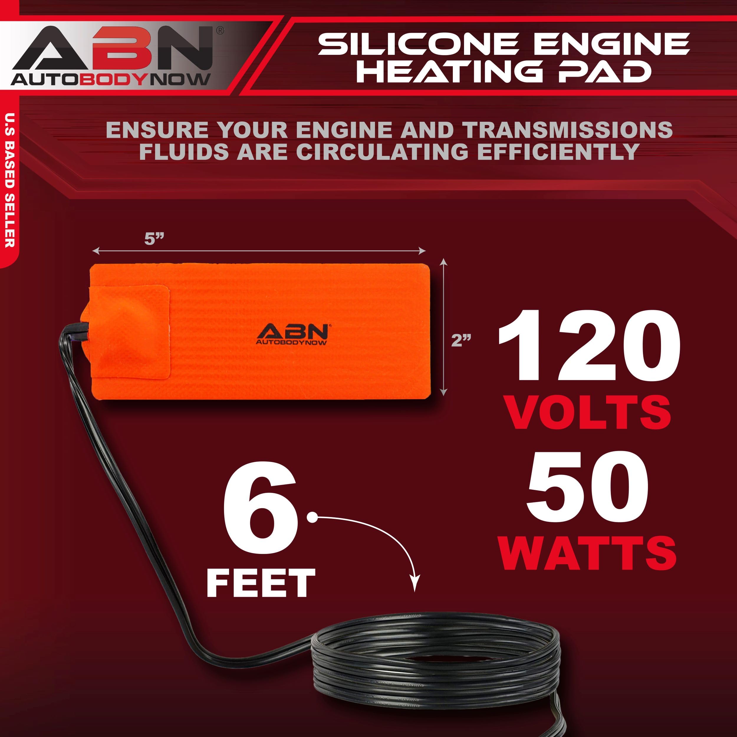 Snapklik.com : ABN Silicone Heating Pad 120V - 2 X 5 Inch Universal ...