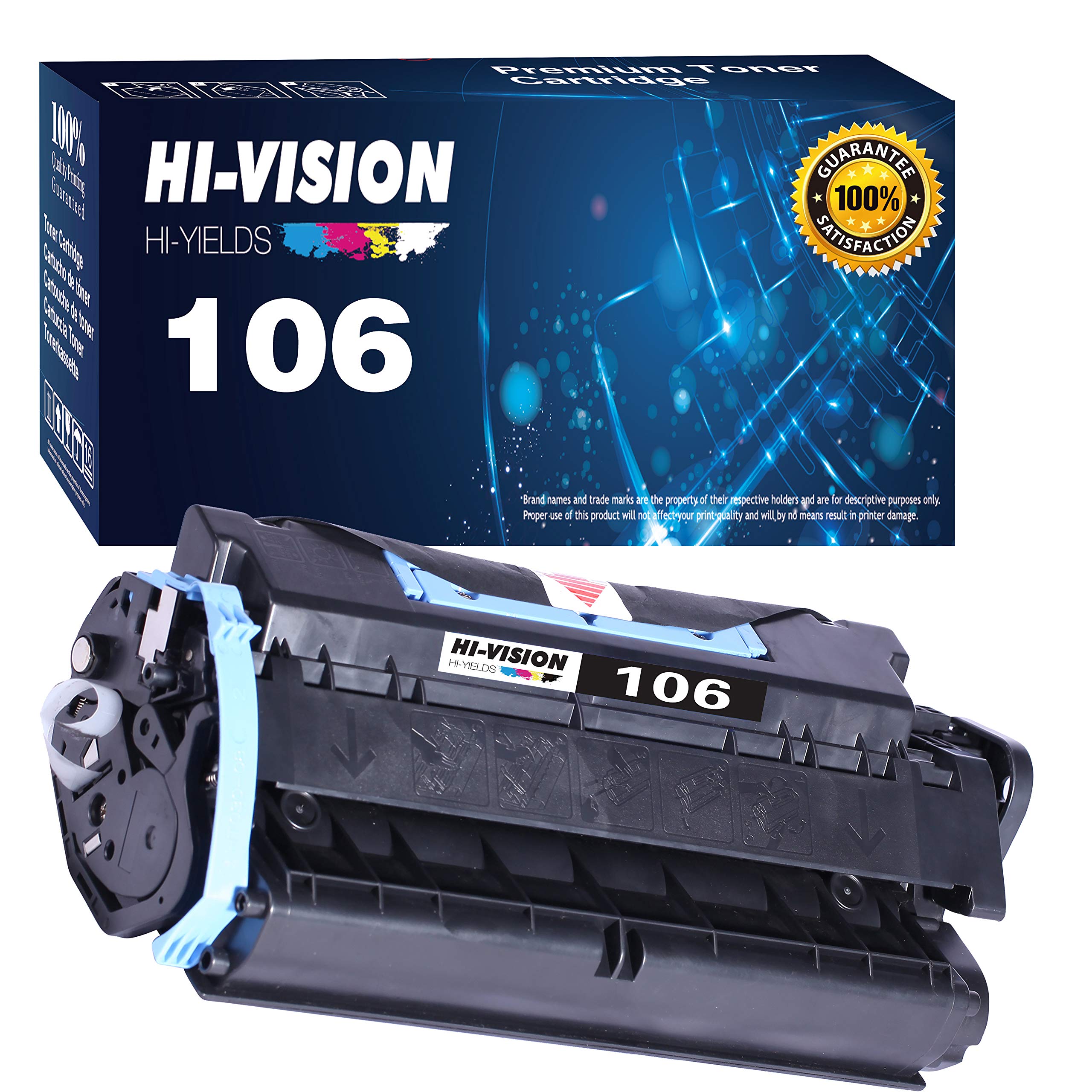 1 Pack Hi Vision Compatible 106 Crg106 Toner Cartridge 0264b001aa ...