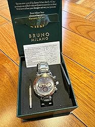 Buy BRUNO MILANO Luxurious Masterpiece Chronograph Movement Gold Bezel ...
