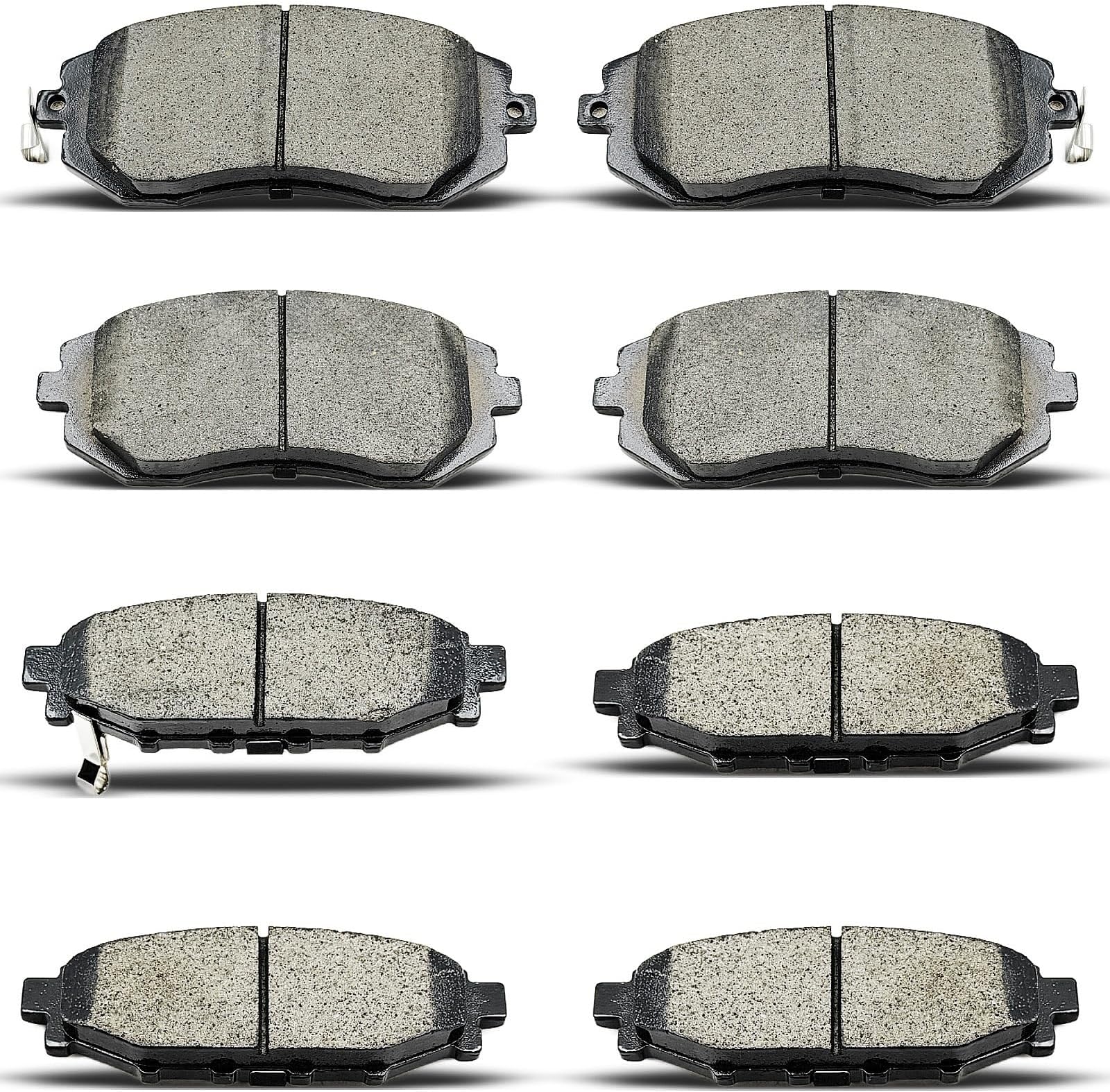 Amazon.com: ALADICHE Front Rear Ceramic Brake Pads Compatible with 2009 ...