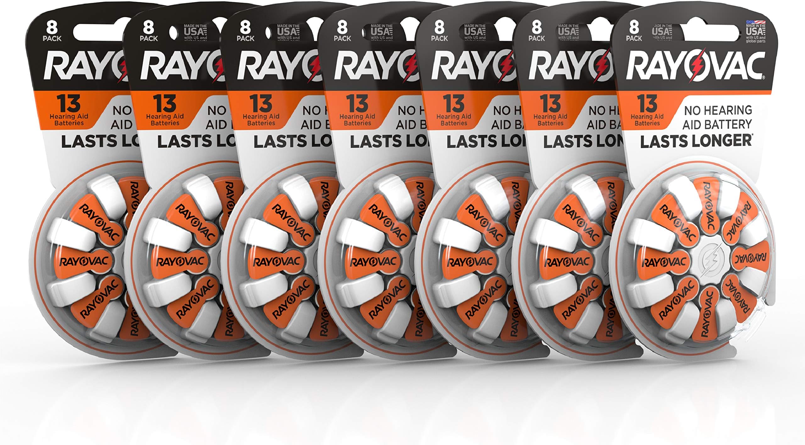 Amazon.com: Rayovac Size 13 Hearing Aid Batteries (56 Pack), Size 13 ...