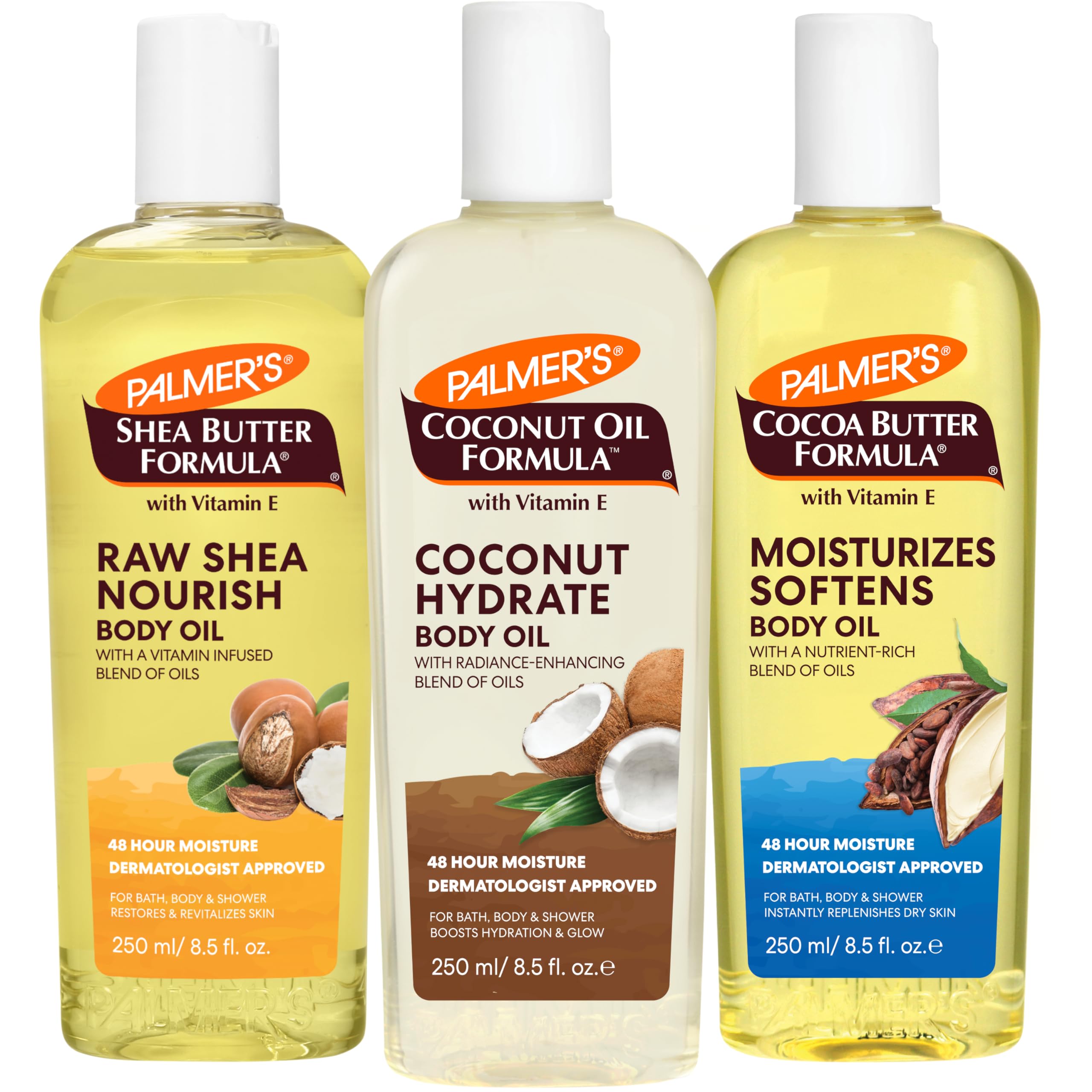Amazon.com : Palmer's Body Oil Variety Pack, Cocoa Butter, Coconut, and ...