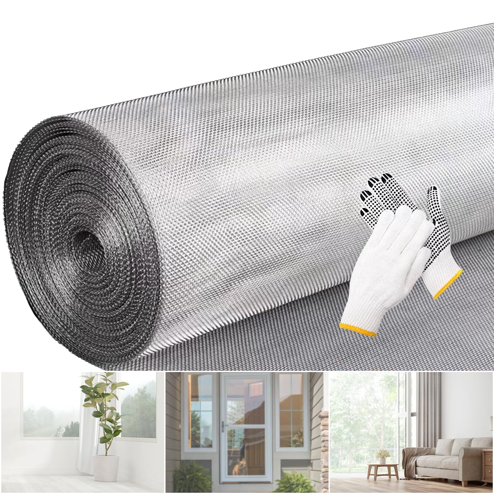 Grillage Anti Rongeur Zerodeko 5Pcs Mesh Stainless Steel Wire Screen ...