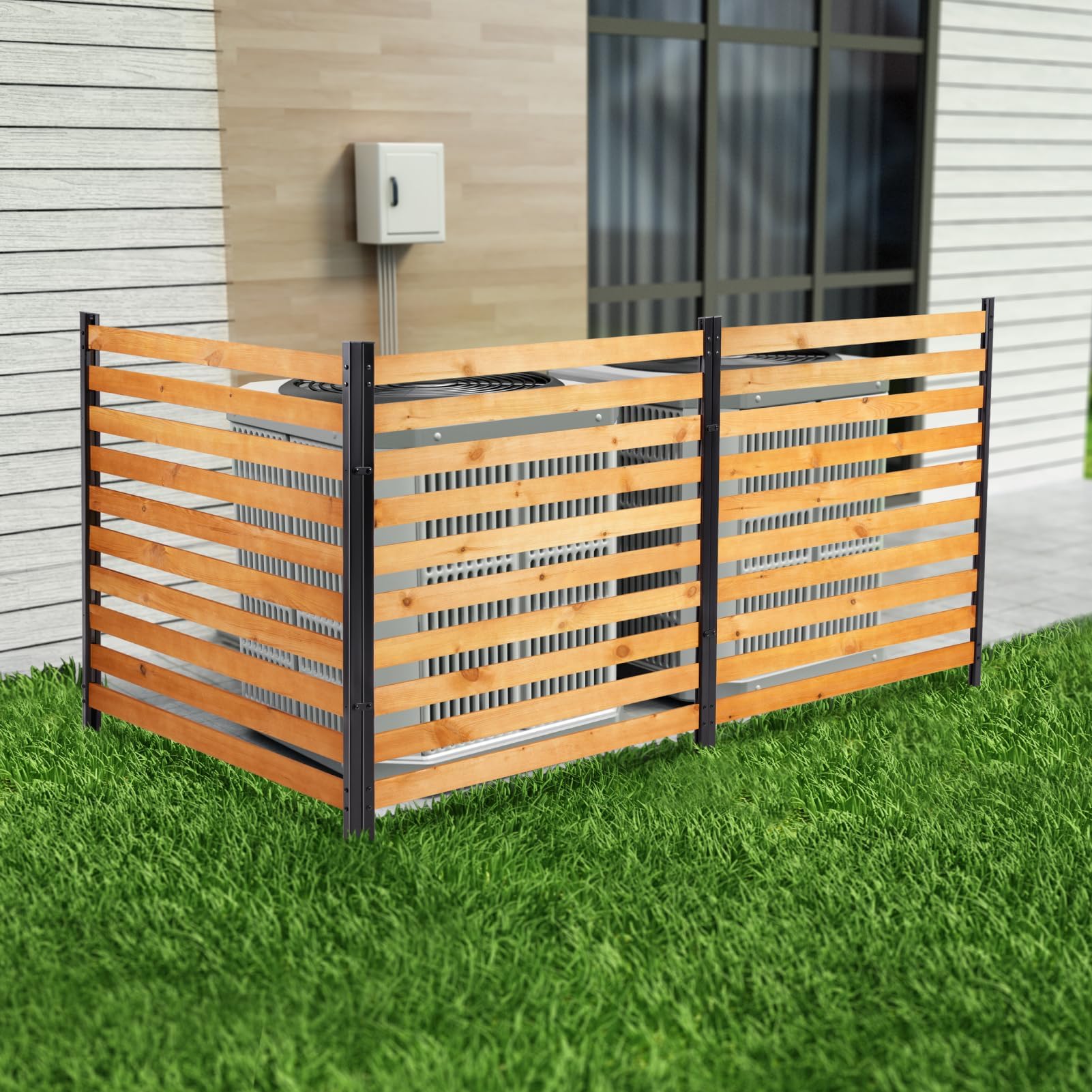 Amazon.com : Outdoor Privacy Screen Wood Fence Panel for Outside, Trash ...