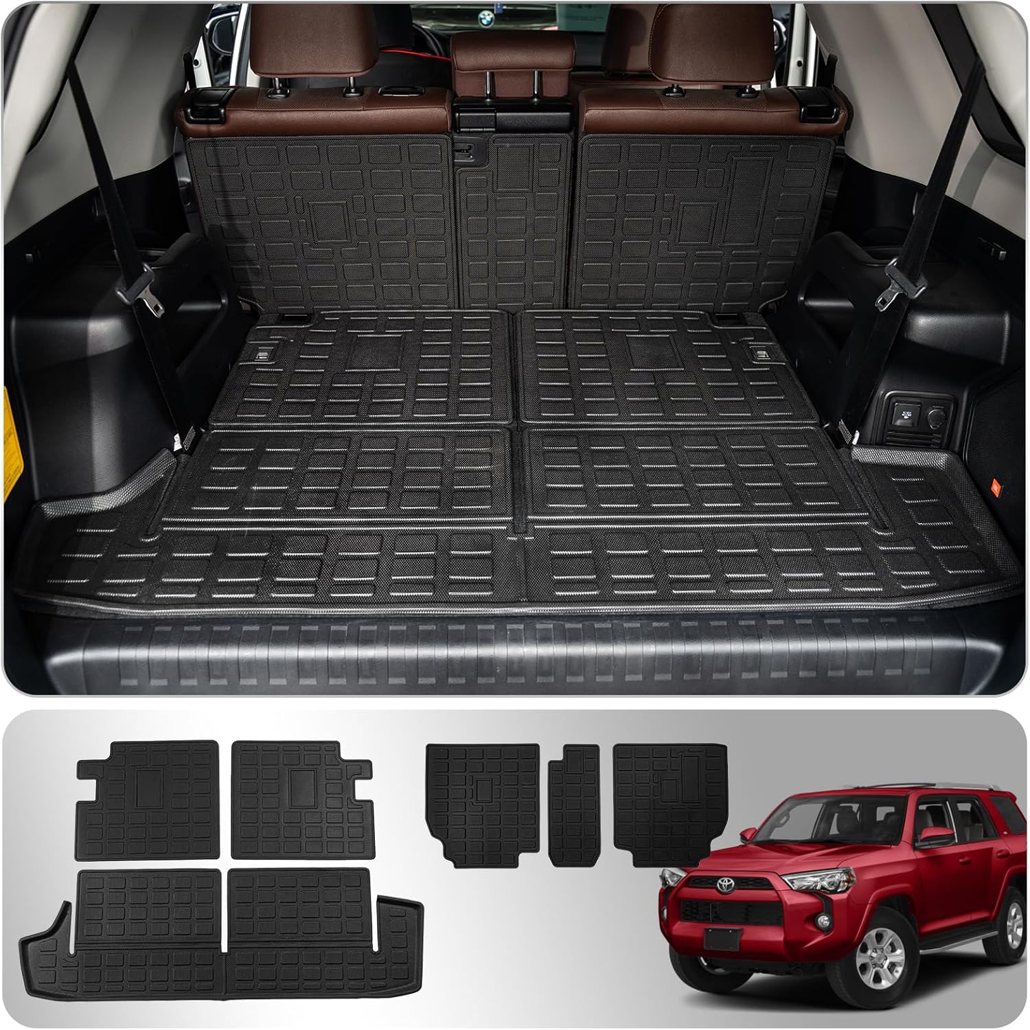 Amazon.com: Thinzyou Cargo Mat Compatible with 2010-2023 Toyota 4 ...