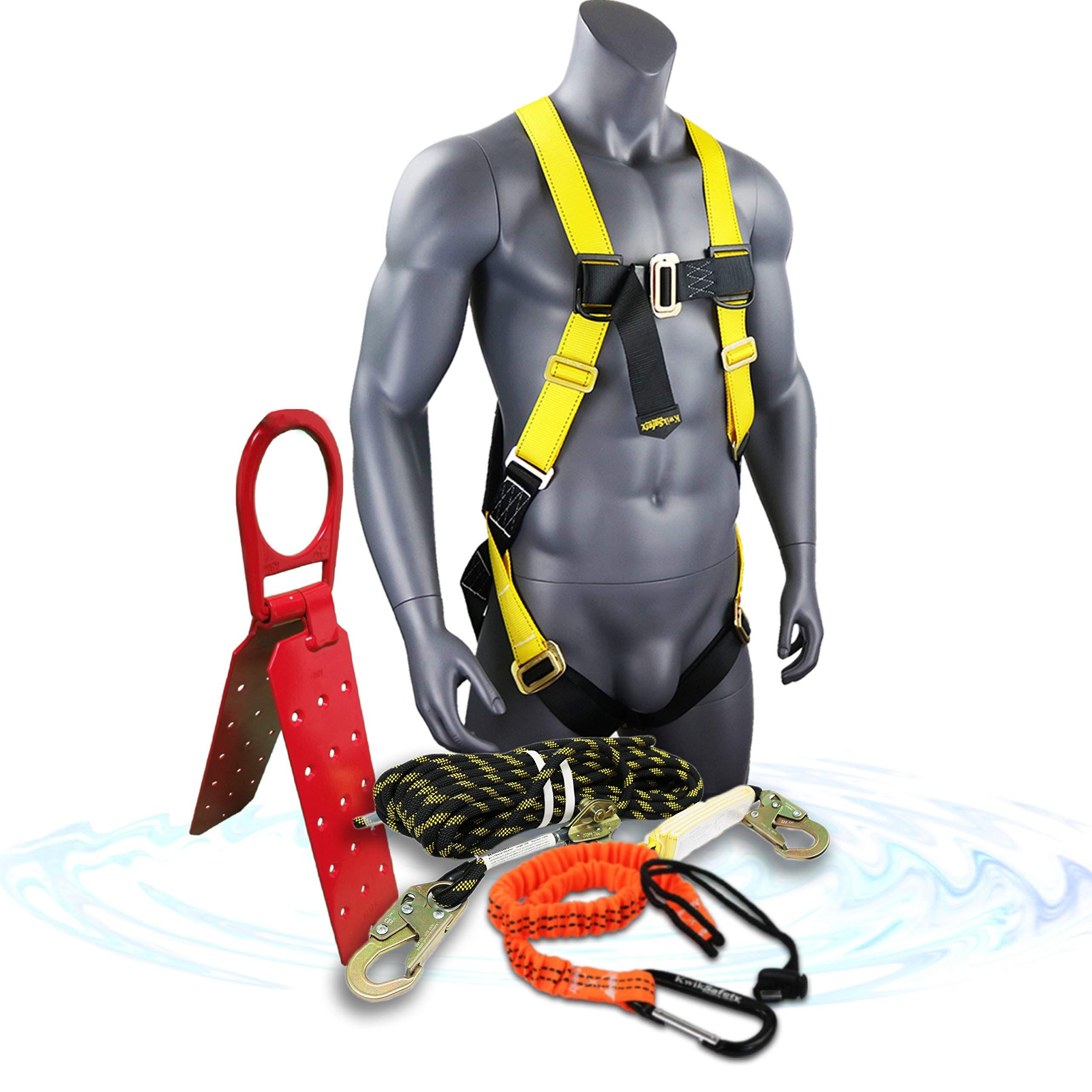 KwikSafety (Charlotte, NC) TSUNAMI KIT | 50 ft. Vertical Lifeline Rope ...