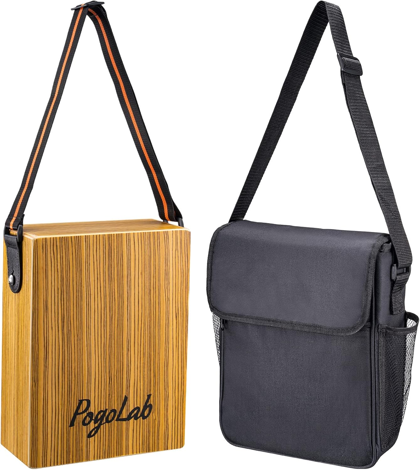Amazon.com: POGOLAB Travel Cajon Drum, Portable Thick Wooden Box Drum ...