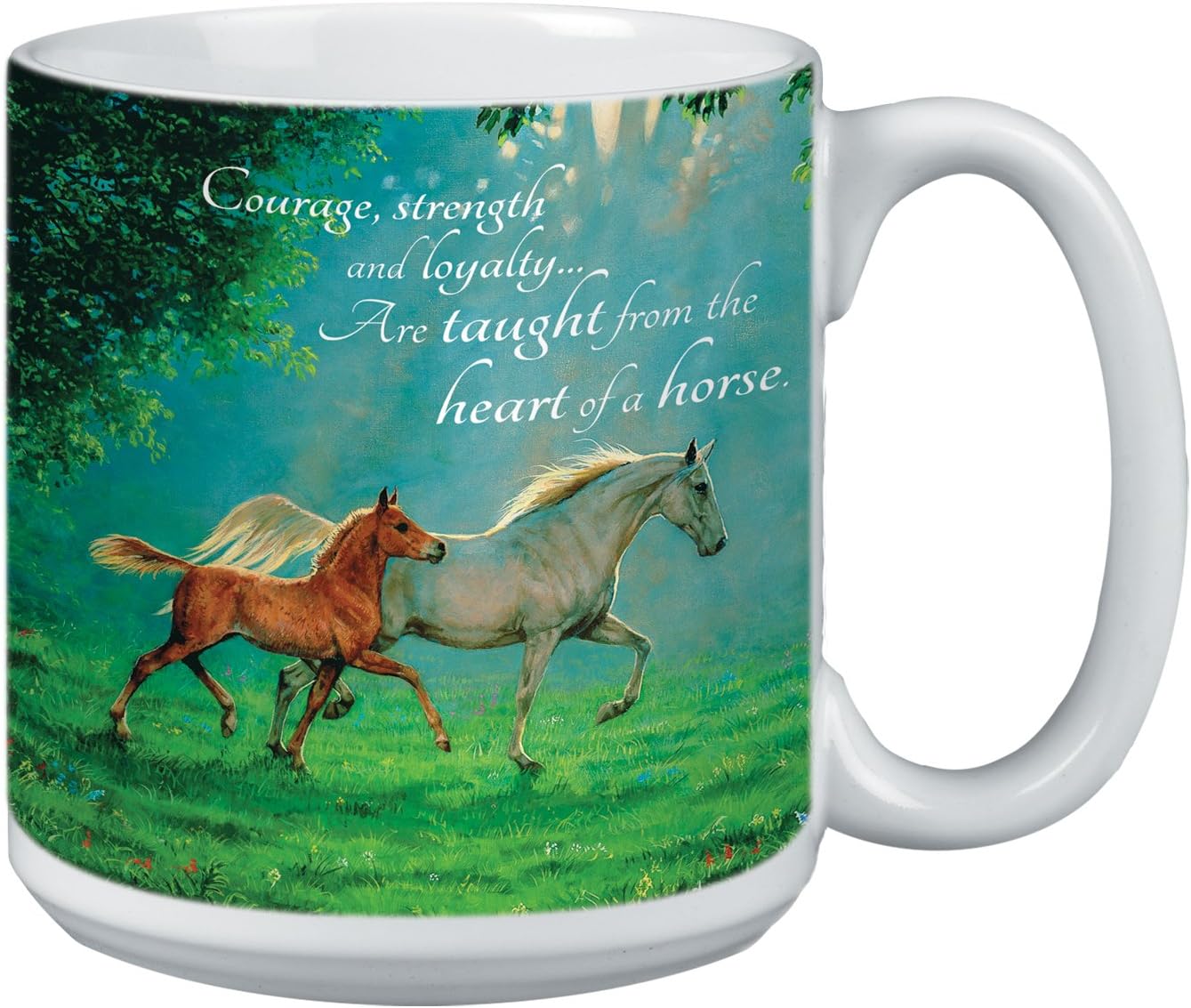 Amazon.com: Horse Lover Extra Large Mug, 20-Ounce Jumbo Ceramic Coffee ...