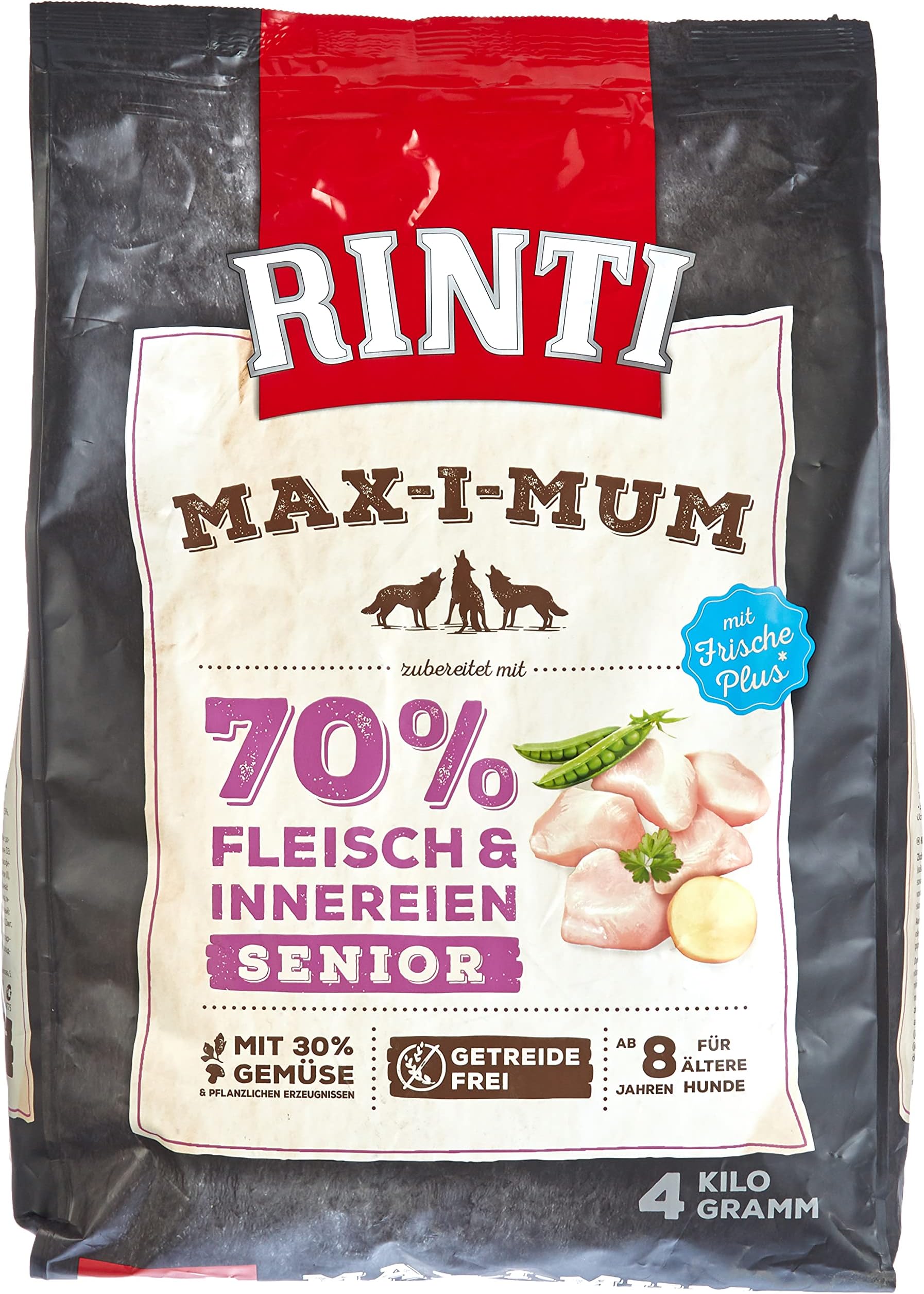 RINTI MAX-I-MUM Senior Huhn (1 x 4kg) : Amazon.de: Haustier