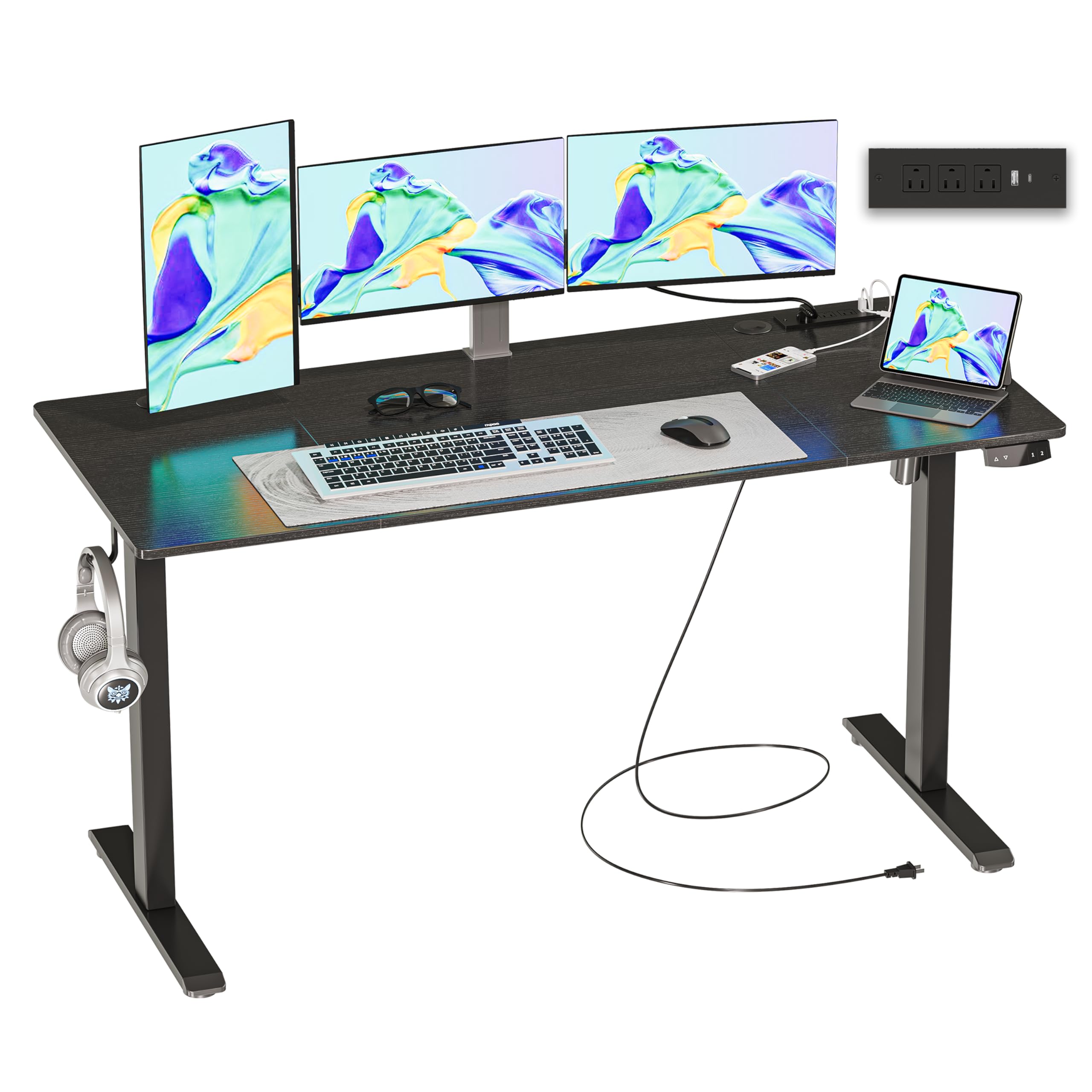 JOISCOPE Standing Desk, Height Adjustable Desk with Memory Height, Sit ...