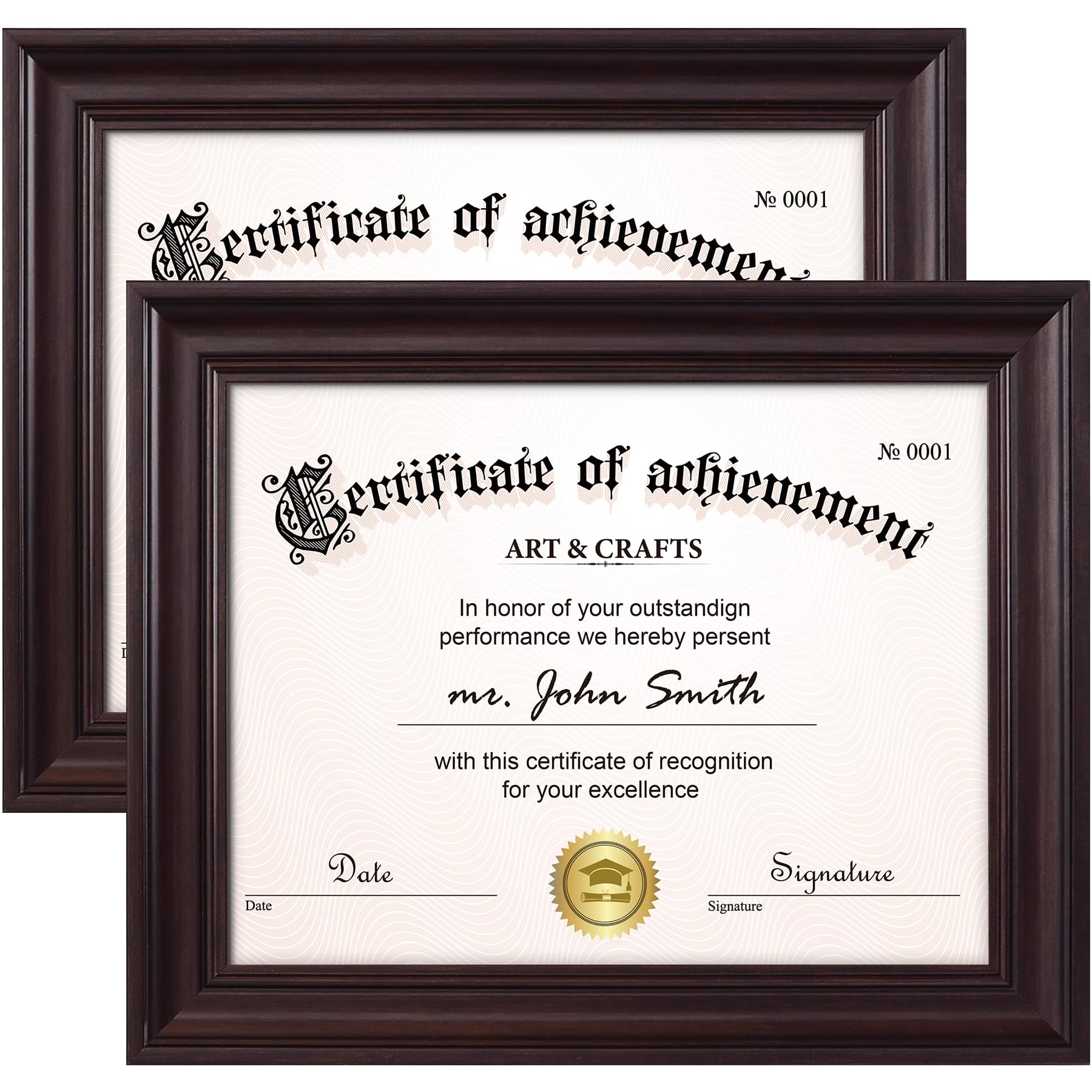 Amazon.com - Yaetm 8.5x11 Diploma Frame with Shatter-Resistant Glass ...