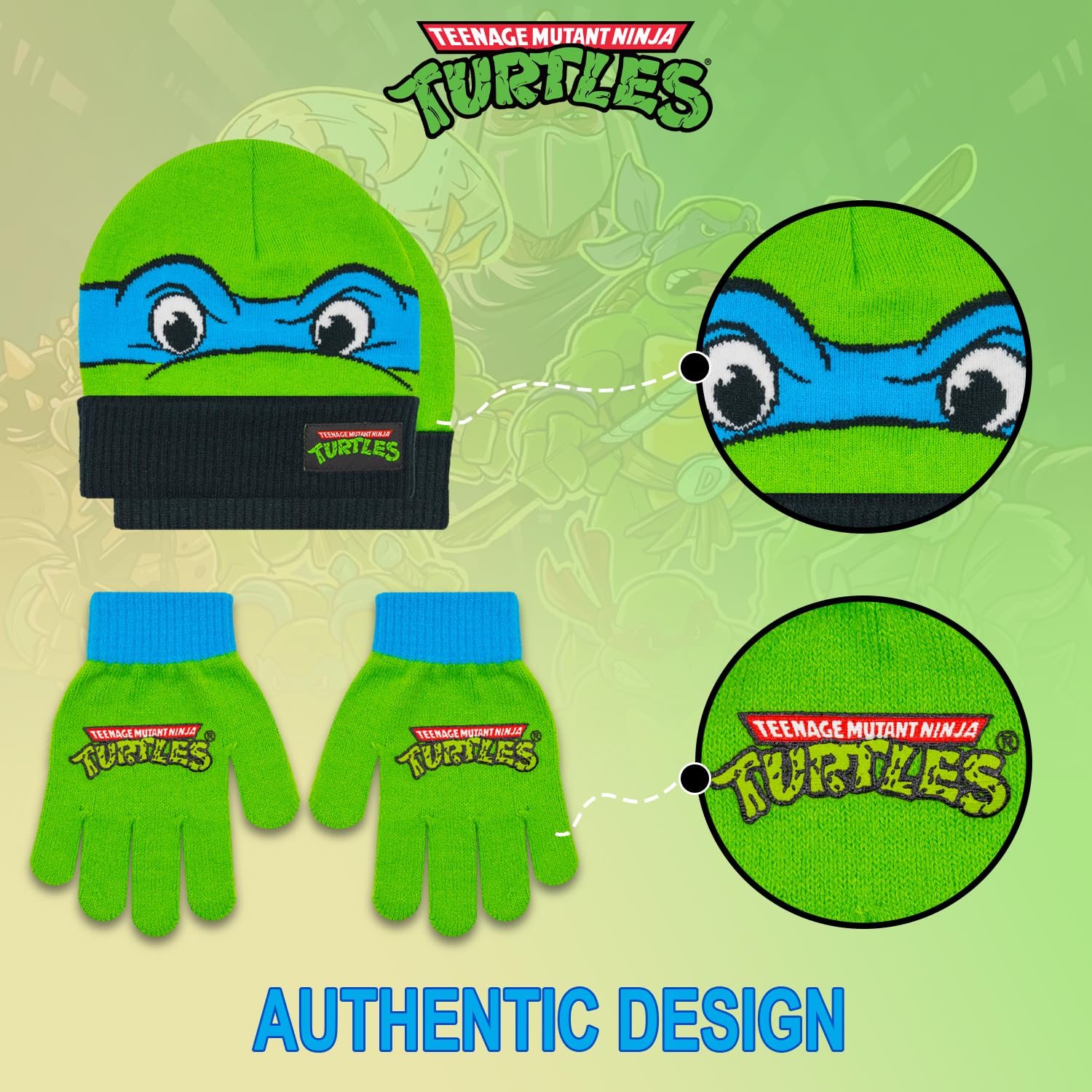 Snapklik.com : Teenage Mutant Ninja Turtles Boys Winter Hat Ages 4-12