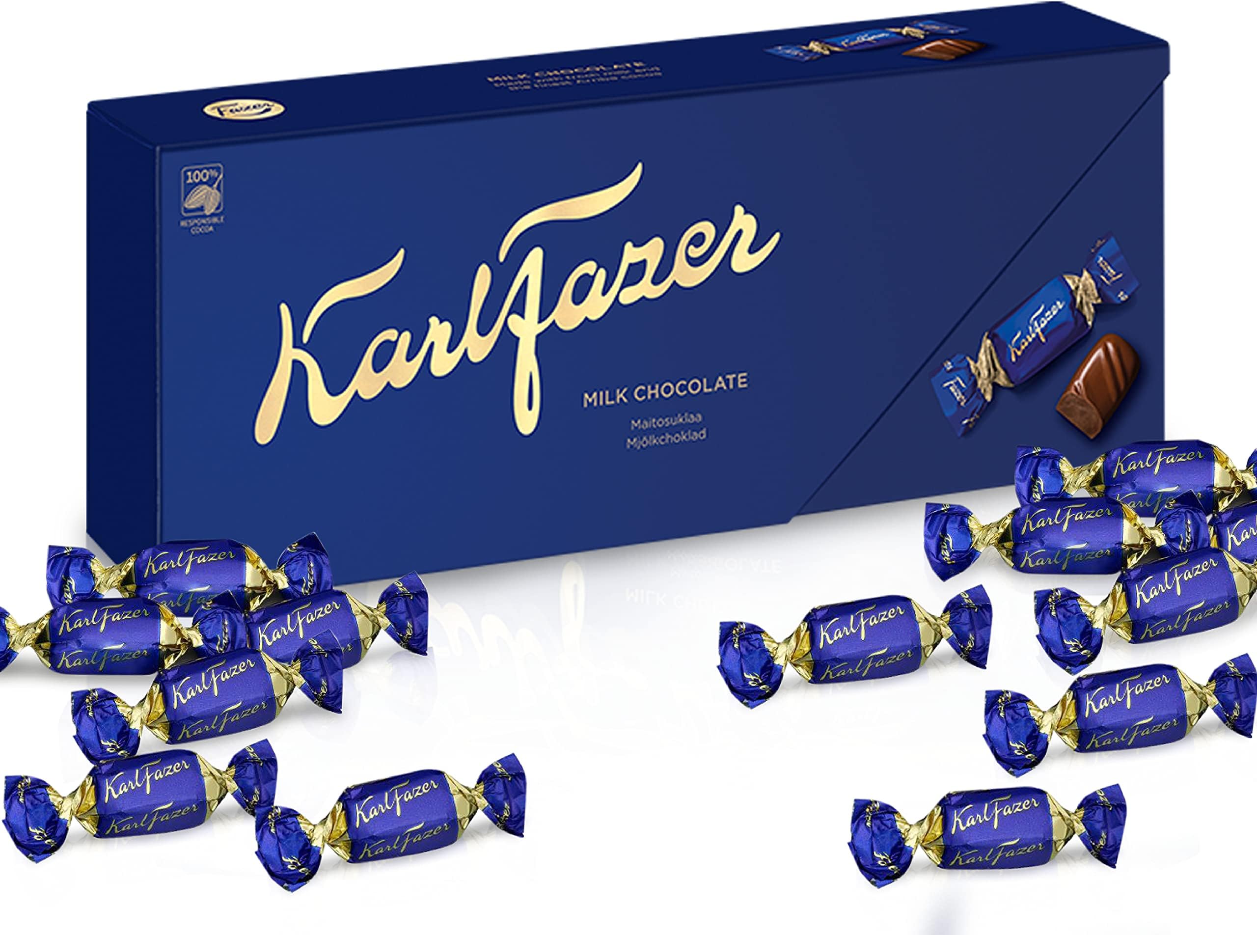 Amazon.com: Fazermint Dark Chocolate Peppermint Creams Box 5.3 oz, Made ...