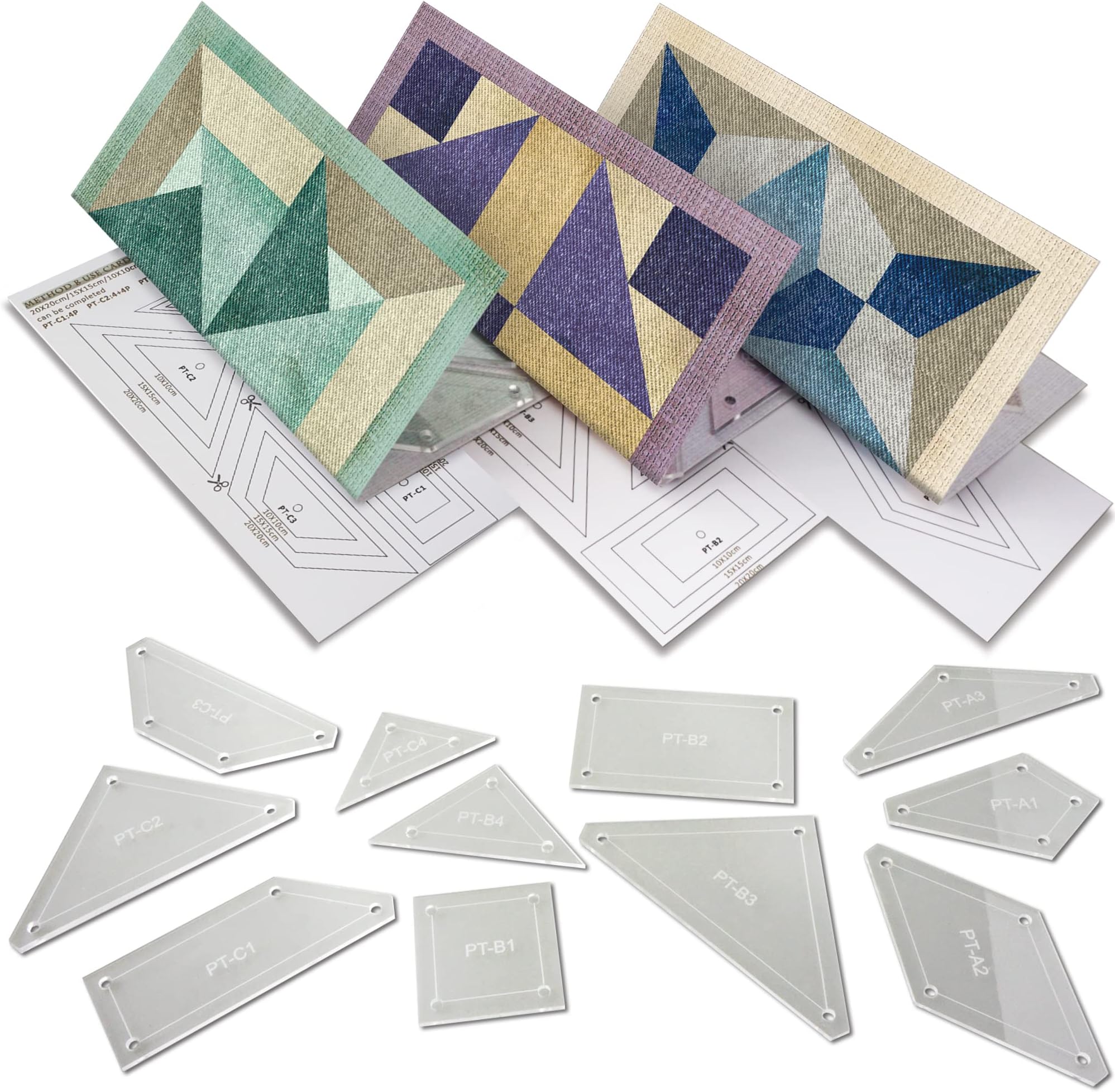 Amazon.com: 54 Pcs/Set Quilting Templates Quilt Stencils Handmade Mixed ...