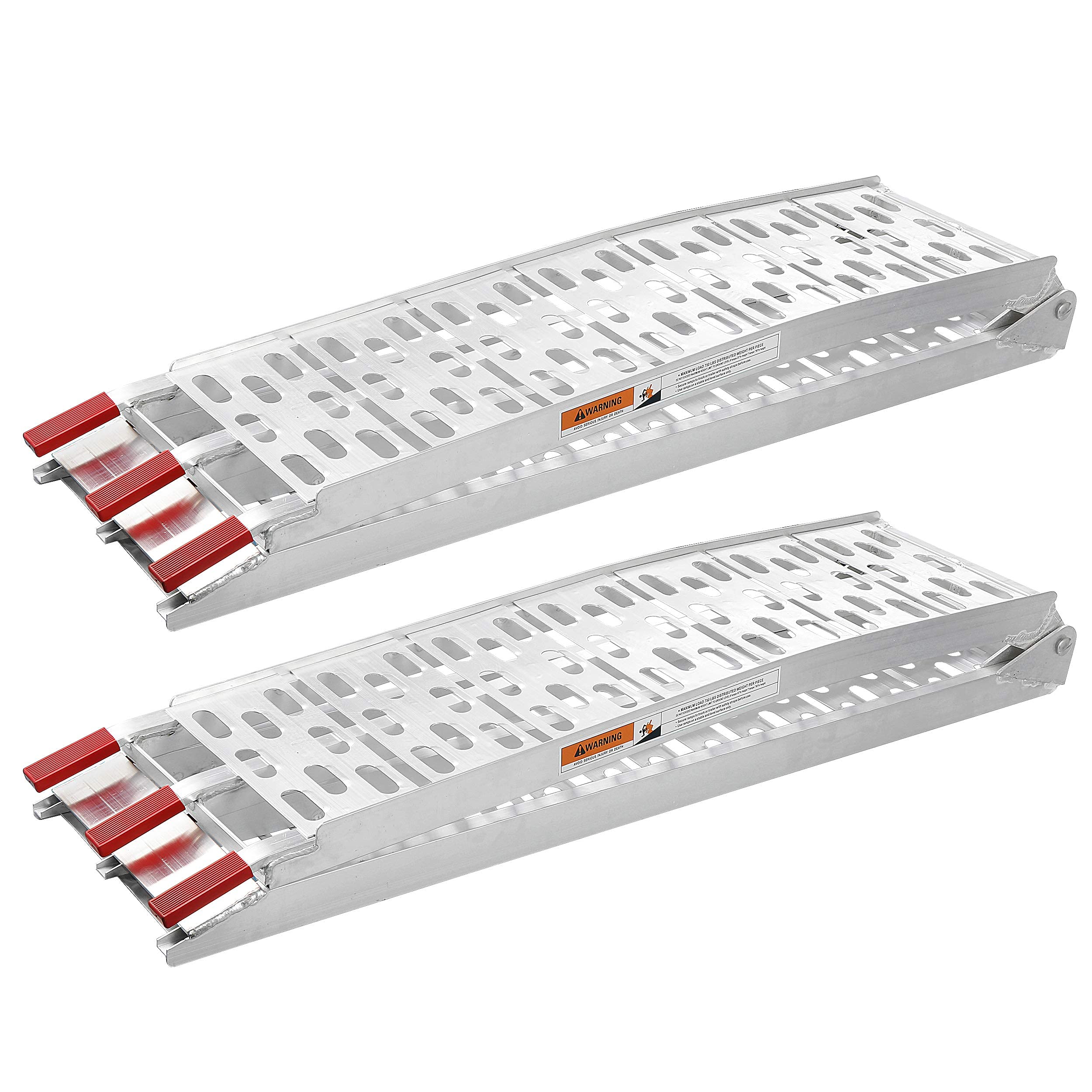 ZENY Pair 7.5' Aluminum Truck Ramps/ATV UTV Ramps/Motorcycle Ramps ...