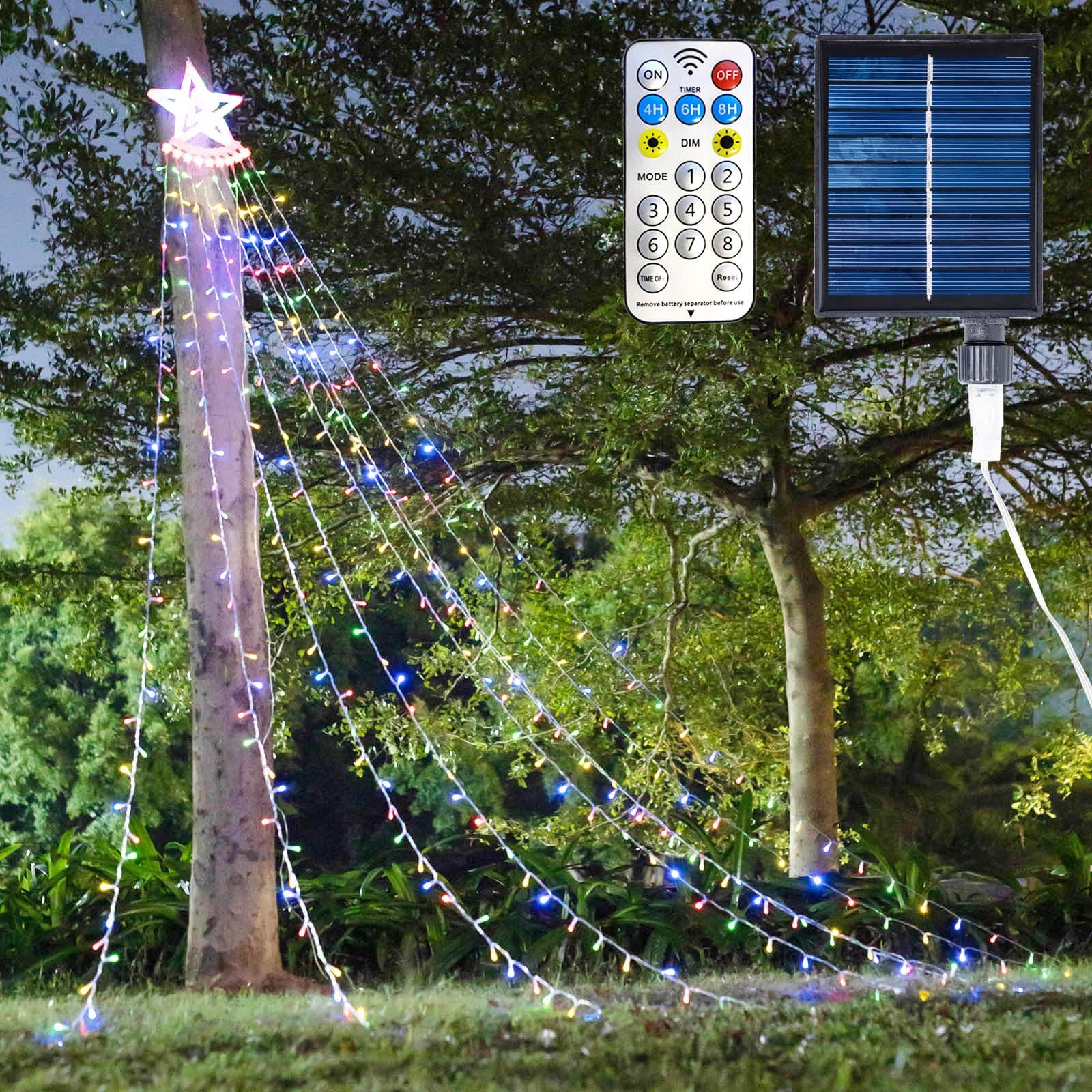 SAILESI Christmas Decorations Star String Lights, 350 LEDs Outdoor ...