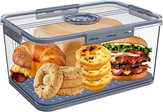 Amazon.com: Bread Box Bread Boxes with Lid for Kitchen Counter ...