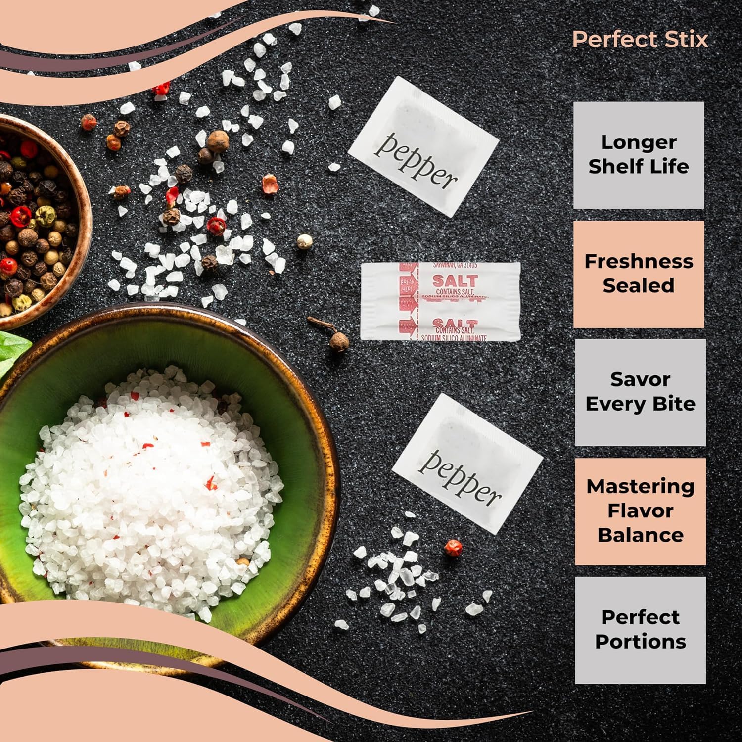 Snapklik.com : Concession Essentials Salt And Pepper Packets