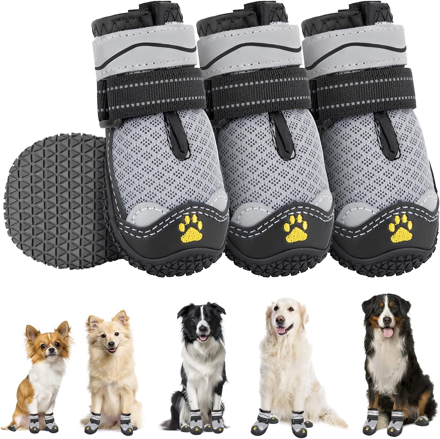 Fastpet Zapatos para Perro Antideslizantes - 4 Botas para Perros ...