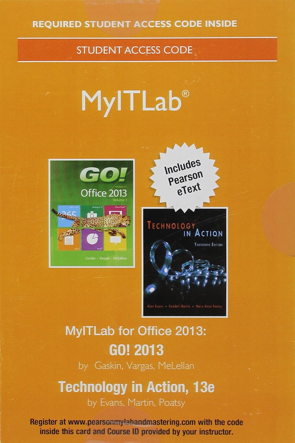 Mylab It With Pearson Etext Access Card For Go 2013 With Technology In Action Buy Online
