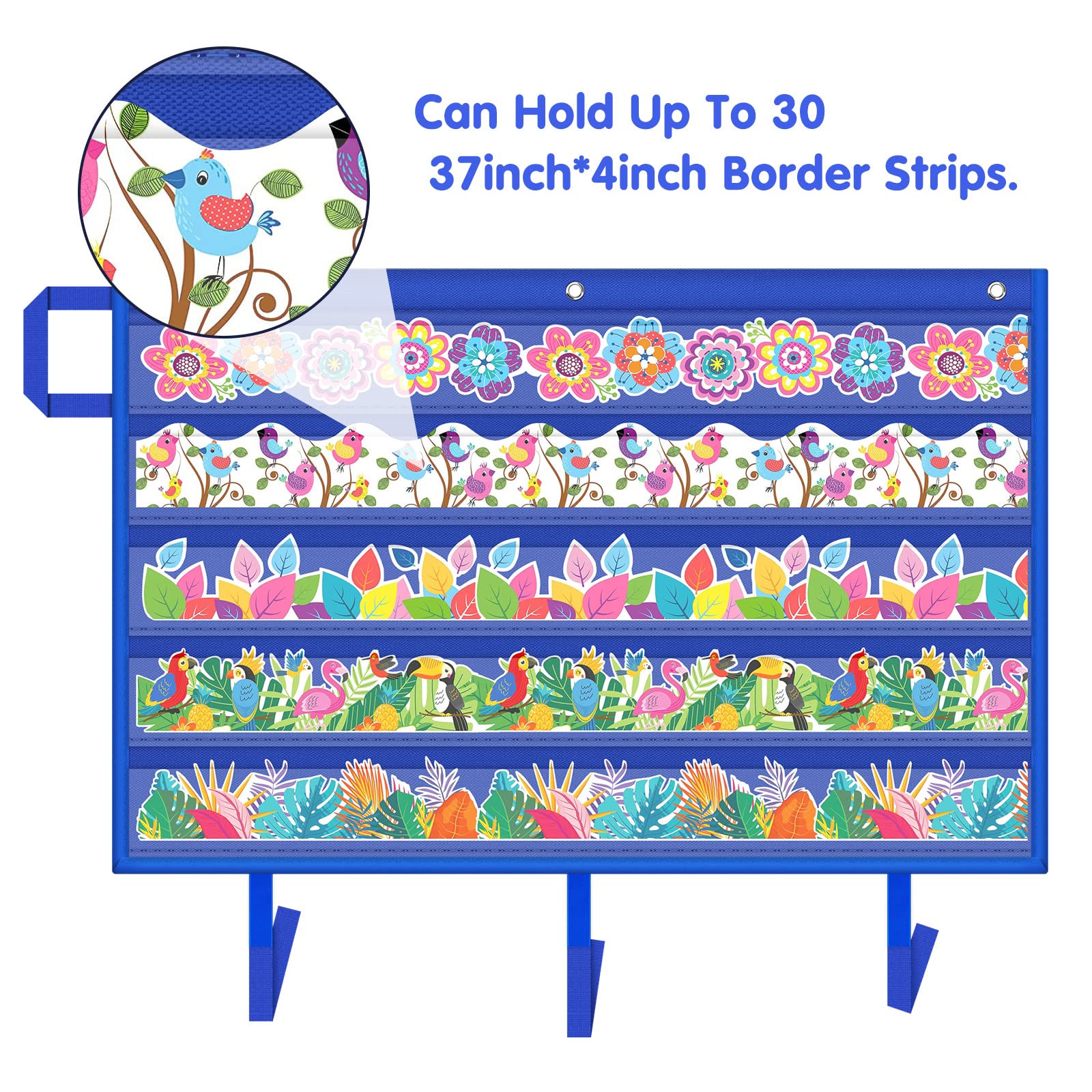 Snapklik.com : Godery Border Storage Pocket Chart, Classroom Pocket ...