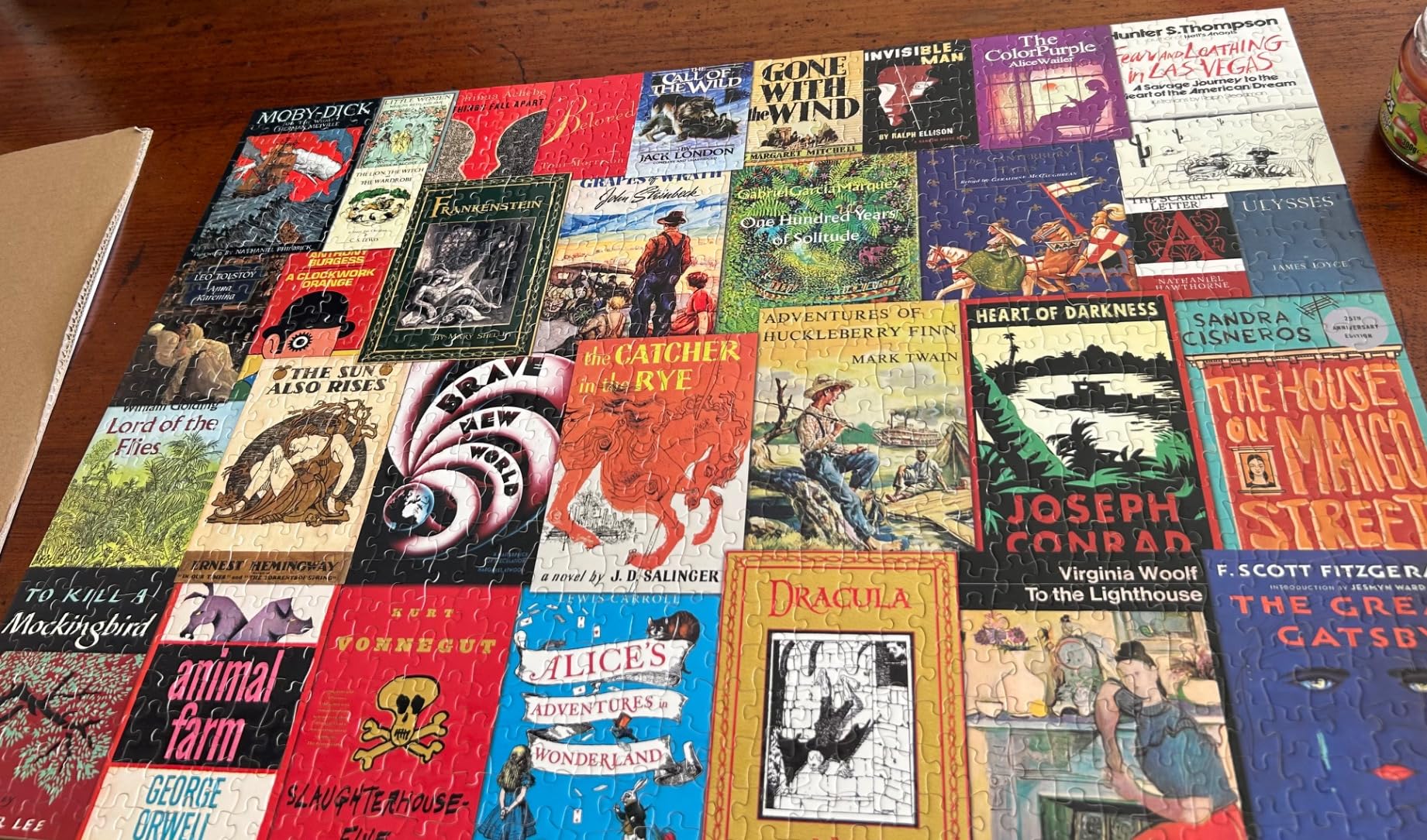 Vintage Puzzles for Adults - 1000 Piece Book Cover Jigsaw with 32 ...