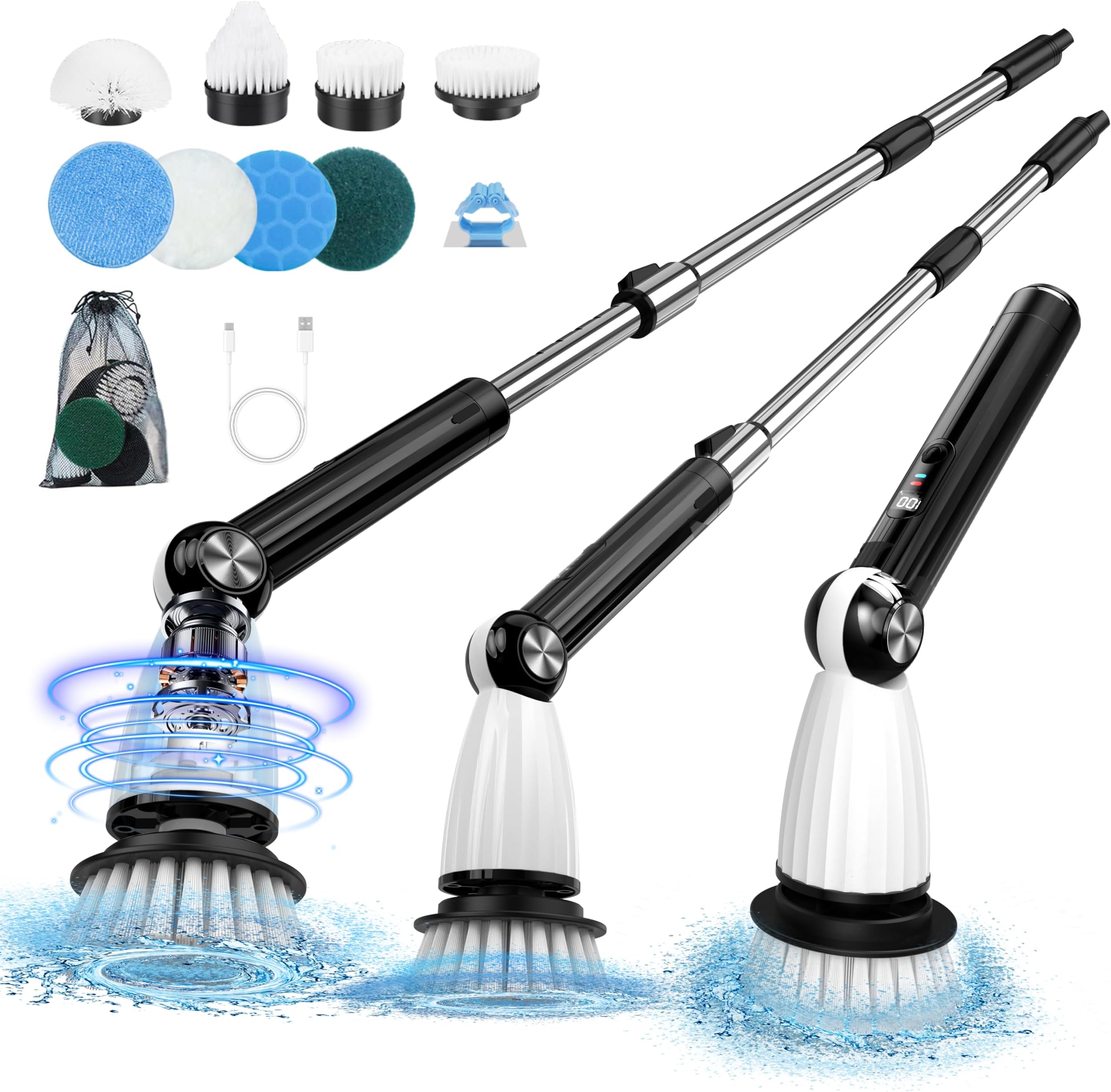 Amazon.com: 2024 Electric Spin Brush - Tub Scrubber - Effortless ...