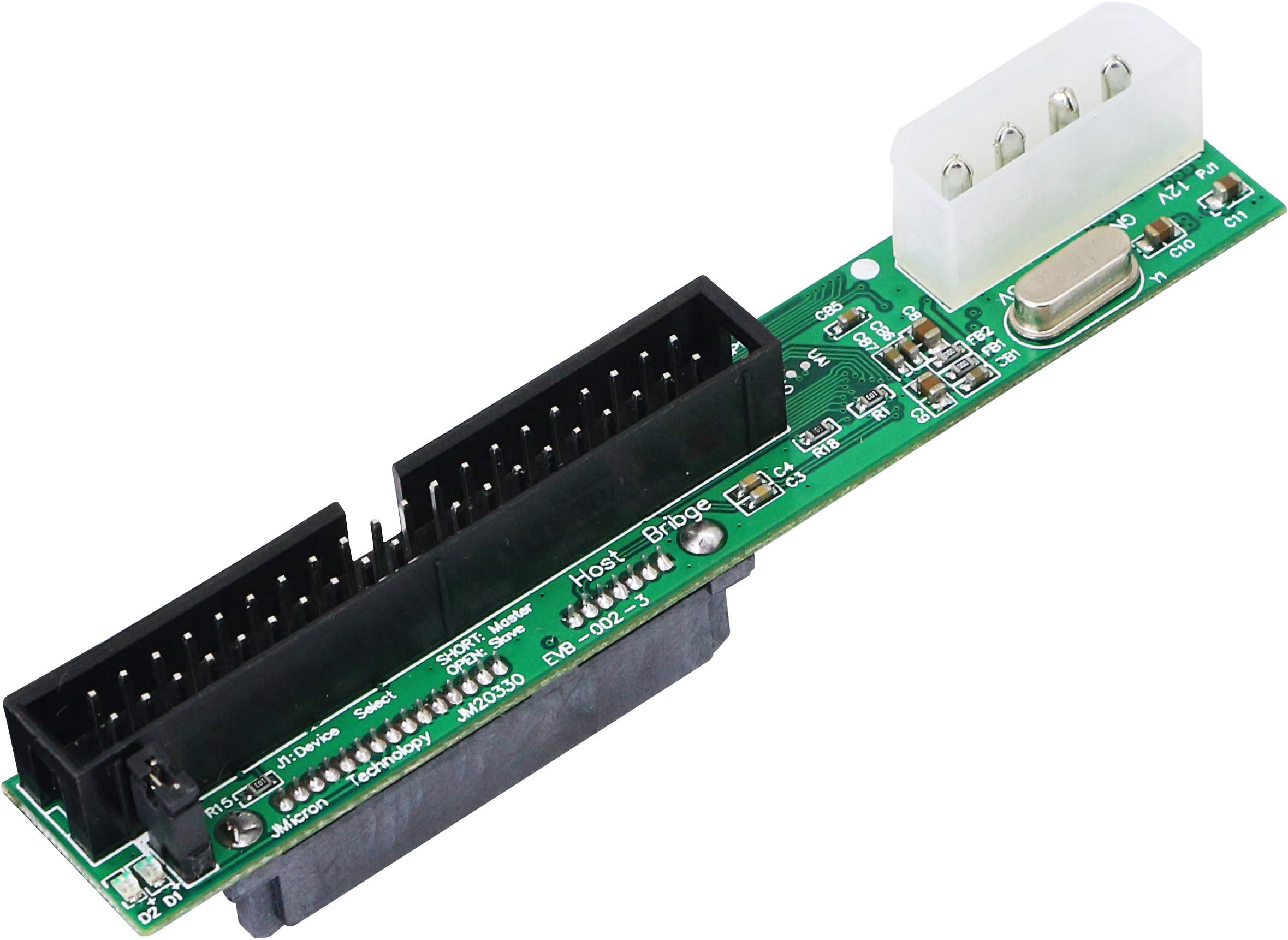 CERRXIAN SATA Female to 40 pin Male 3.5 inch IDE Adapter for PC to SATA ...