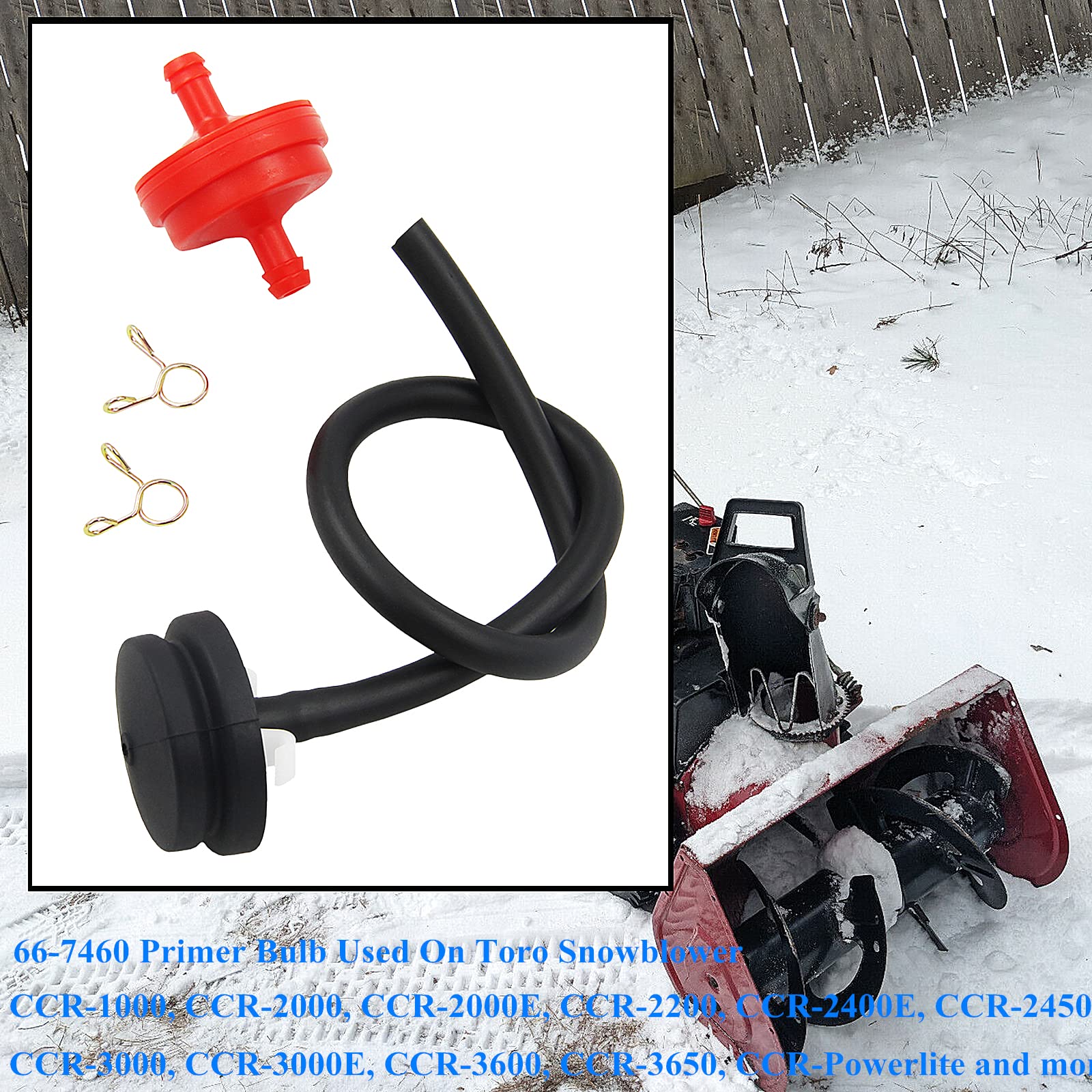Toro Powerlite Primer Pump Replacement Genuine Primer Bulb & Body ...