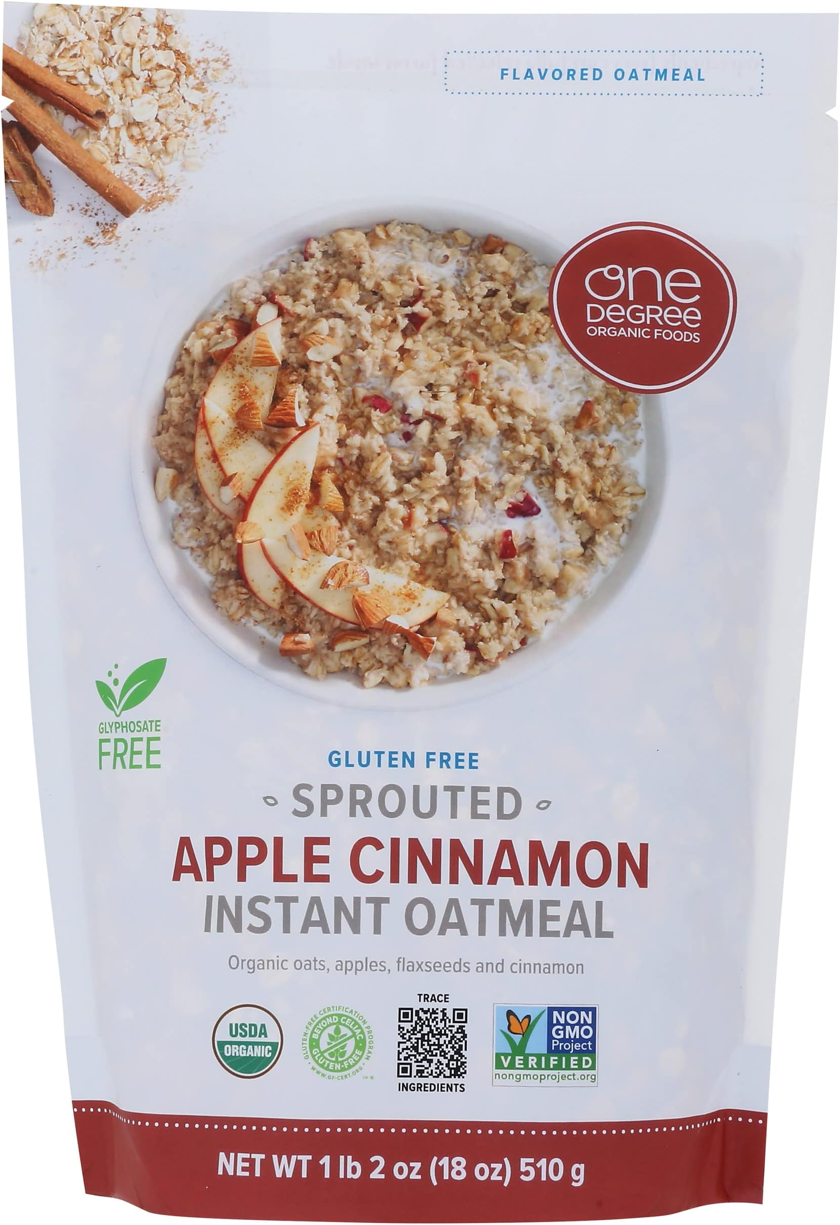 Amazon.com: ONE DEGREE ORGANIC FOODS Organic Sprouted Rolled Oats, 45 ...