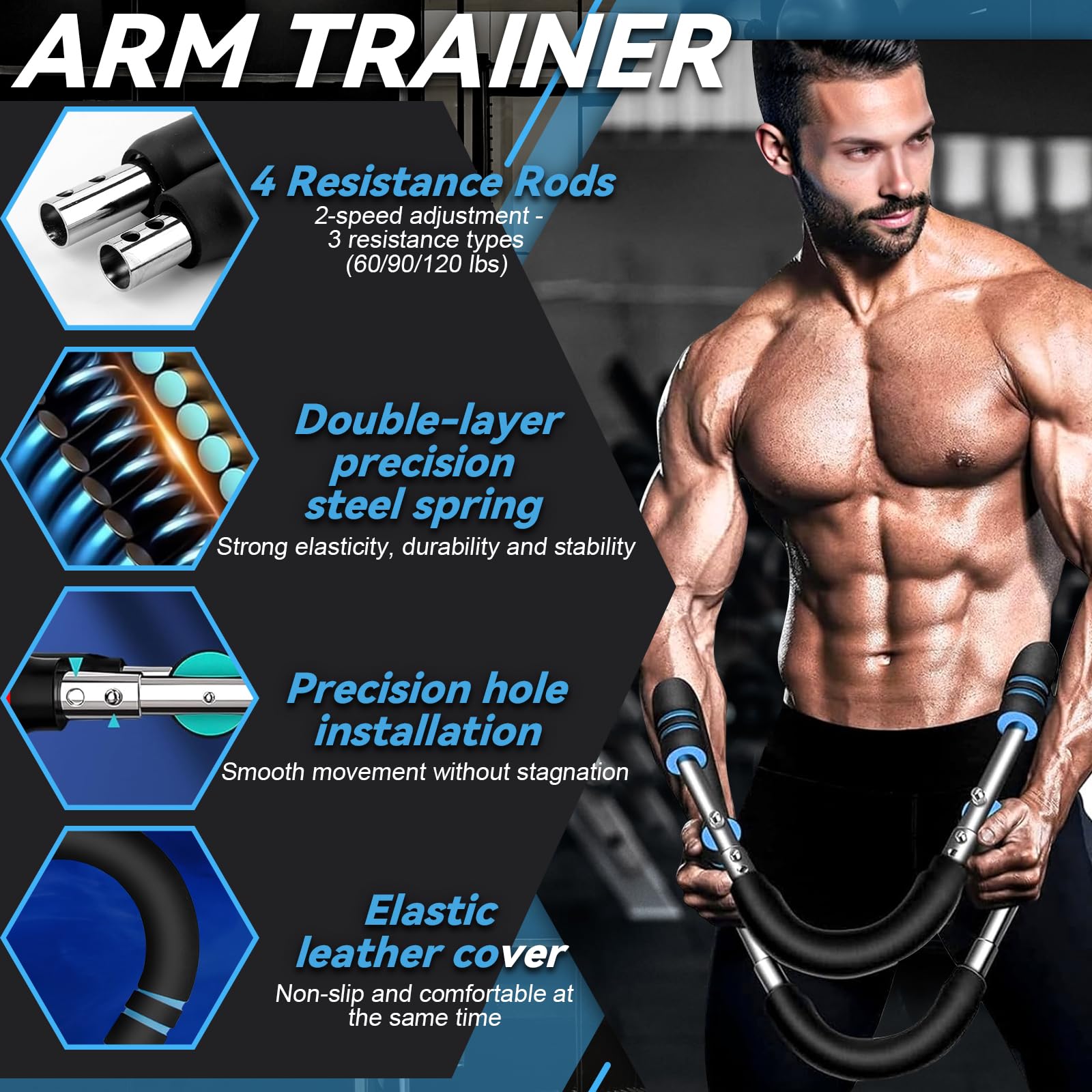 Twister Arm Exerciser Twister Arm Trainer,Adjustable Forearm ...