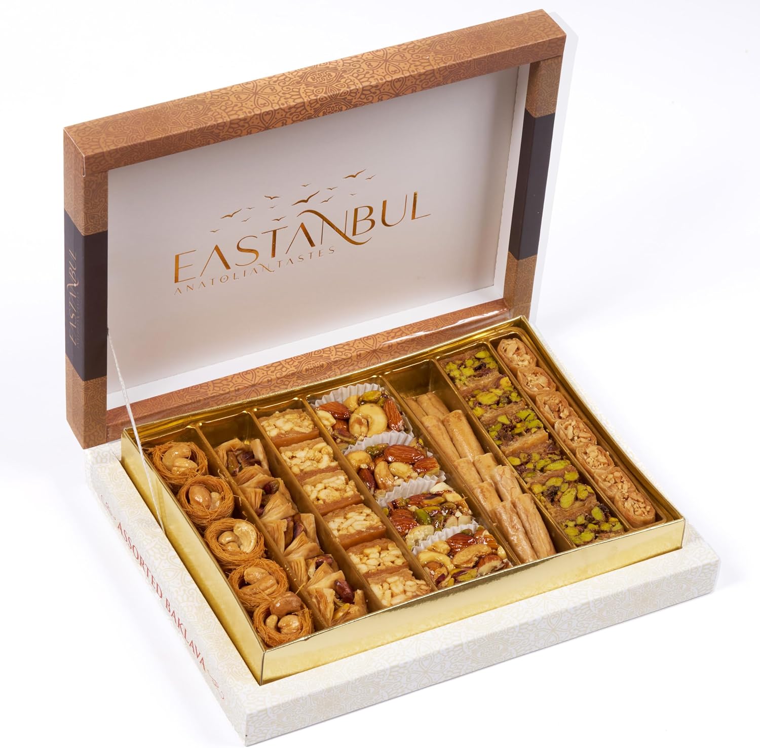 Eastanbul Baklava, 500g, Baklava Pastry Gift Box, Middle Eastern Sweets ...