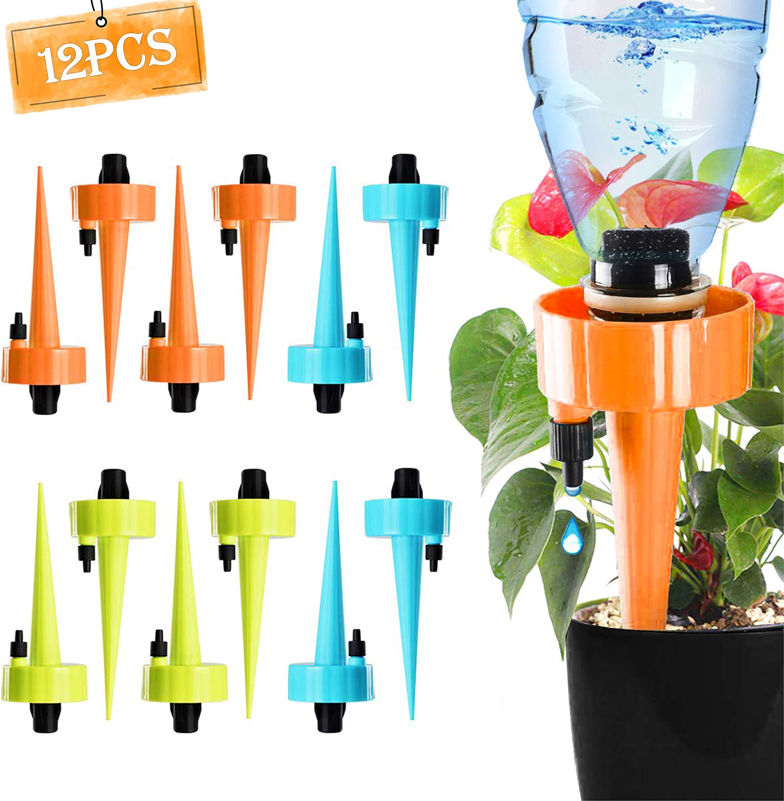 HASTHIP 12Pcs Drip Irrigation Kit, Automatic Plant Water Dropper for ...