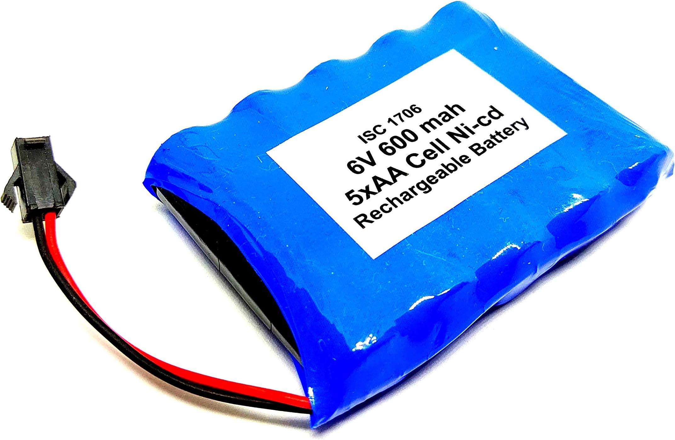 INVENTO 6V 600 mAh Polymer Ni-Cd Rechargeable 5 AA Cell Battery Pack ...