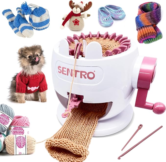 Amazon.com: SENTRO Knitting Machine, 22 Needle Knitting Machines, Smart ...