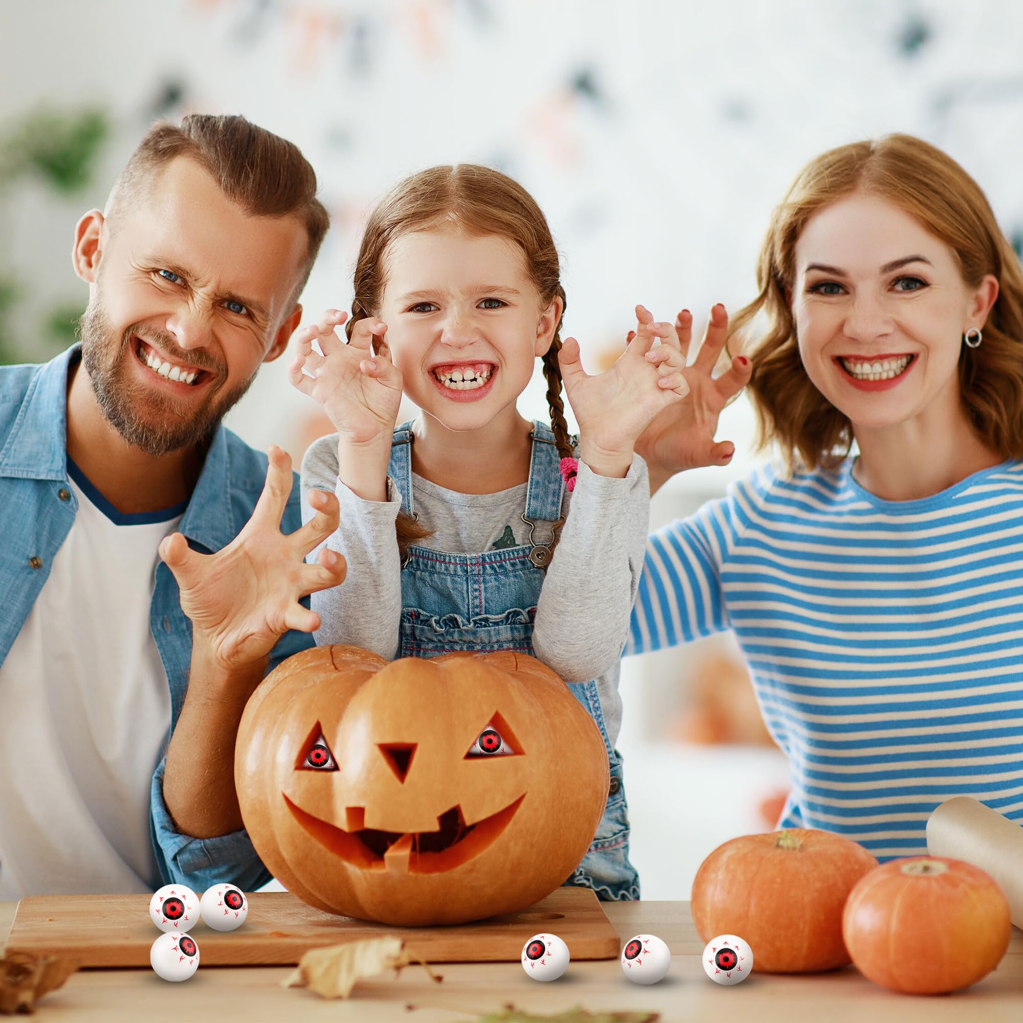 Snapklik.com : 60 Pieces Halloween Eyeballs Plastic Horror Fake Eyeball ...