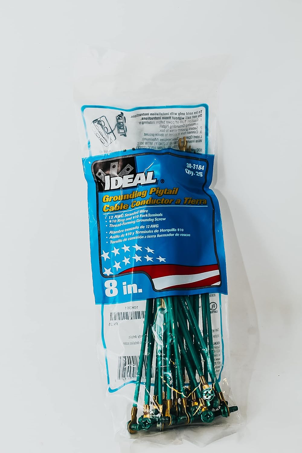 Ideal 30-3184, Stranded Wire Grounding Tail, Pack of 250 pcs: Amazon ...