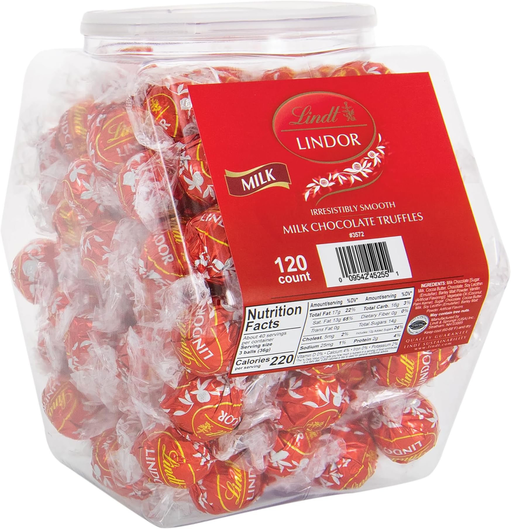 Amazon.com : Lindt Lindor Milk White Chocolate Truffles Matcha Limited ...