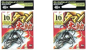Amazon | 【 まとめ買い ×2個セット 】 「 ささめ針 SASAME TH-05 タマン太軸 16 」 釣り 釣り具 釣具 釣り用品 | ノーブランド品 | フック・針